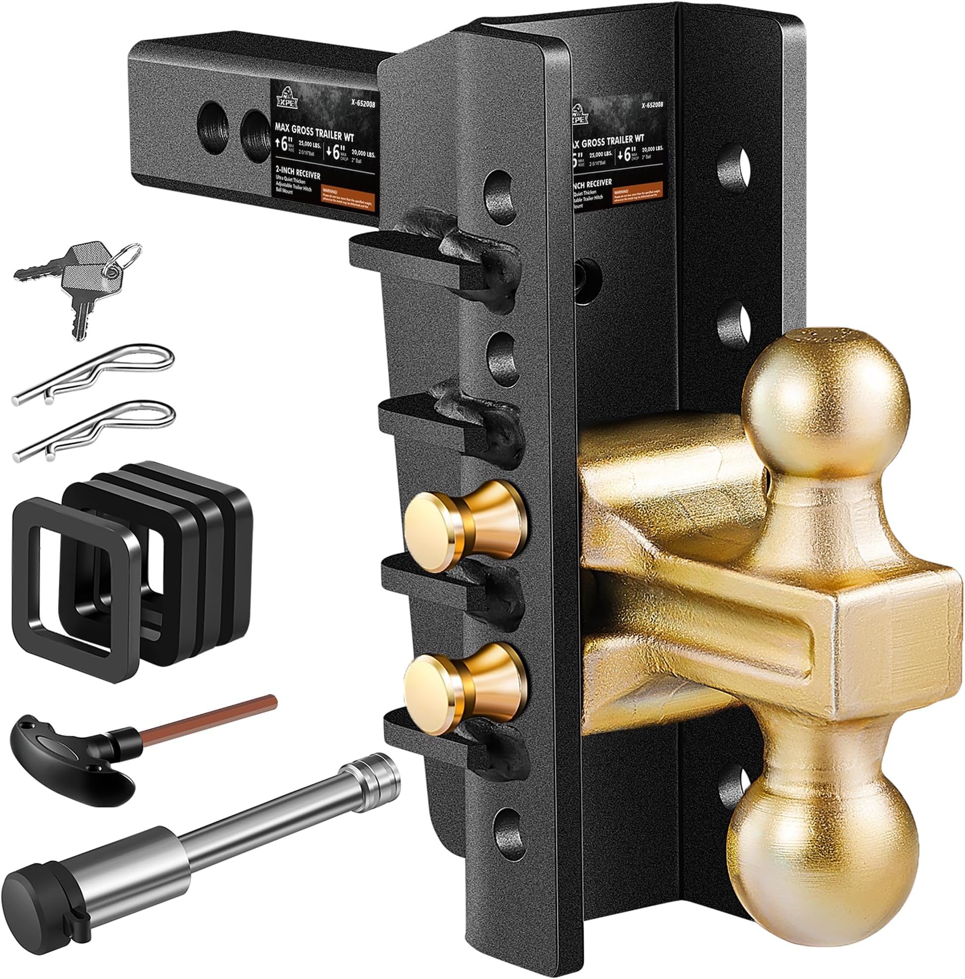 Amazon.com: XPE Trailer Hitch,8 Inch Adjustable Drop Hitch,Fits 2 Inch ...