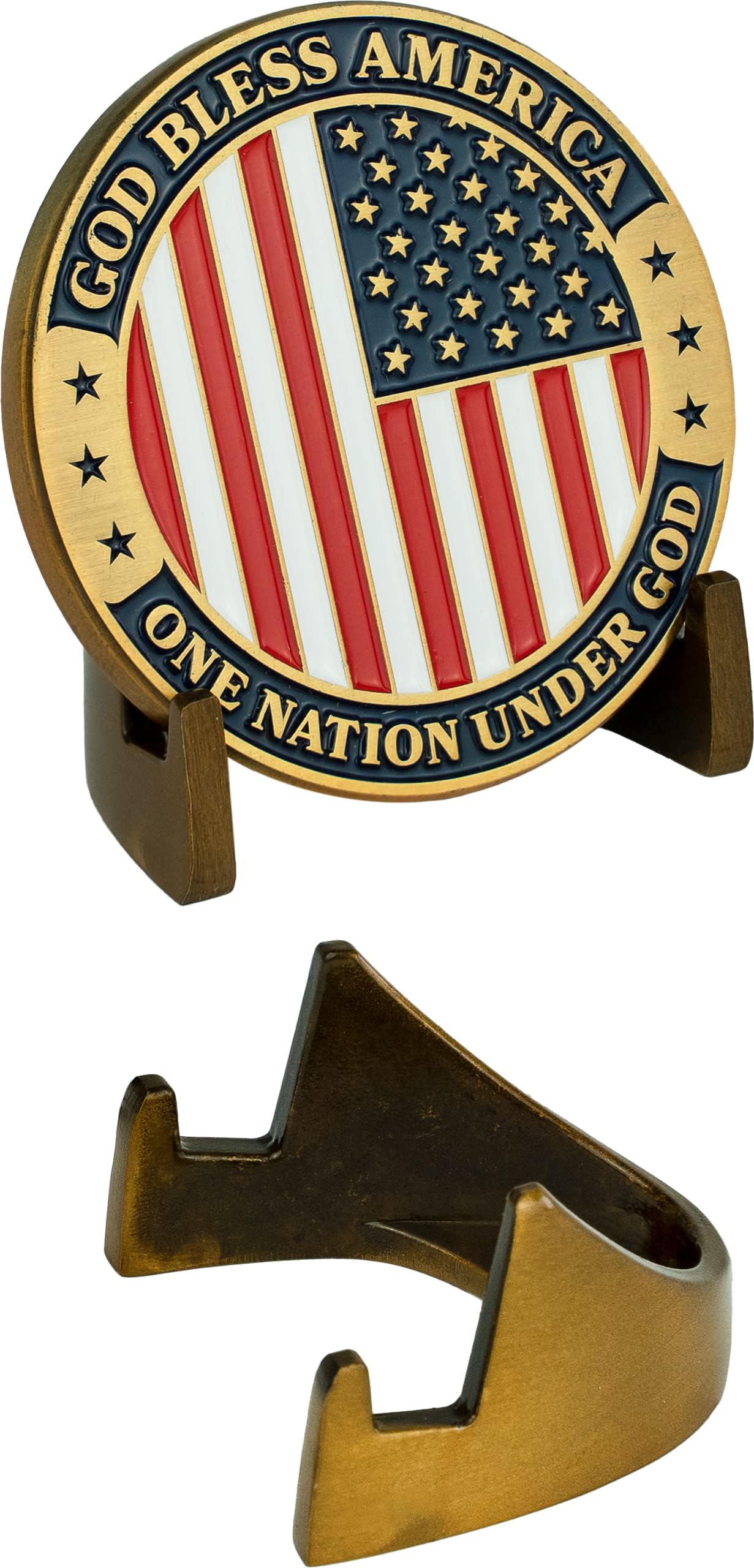 Amazon.com: Challenge Coin Holder Brass Metal Military Coin Display ...