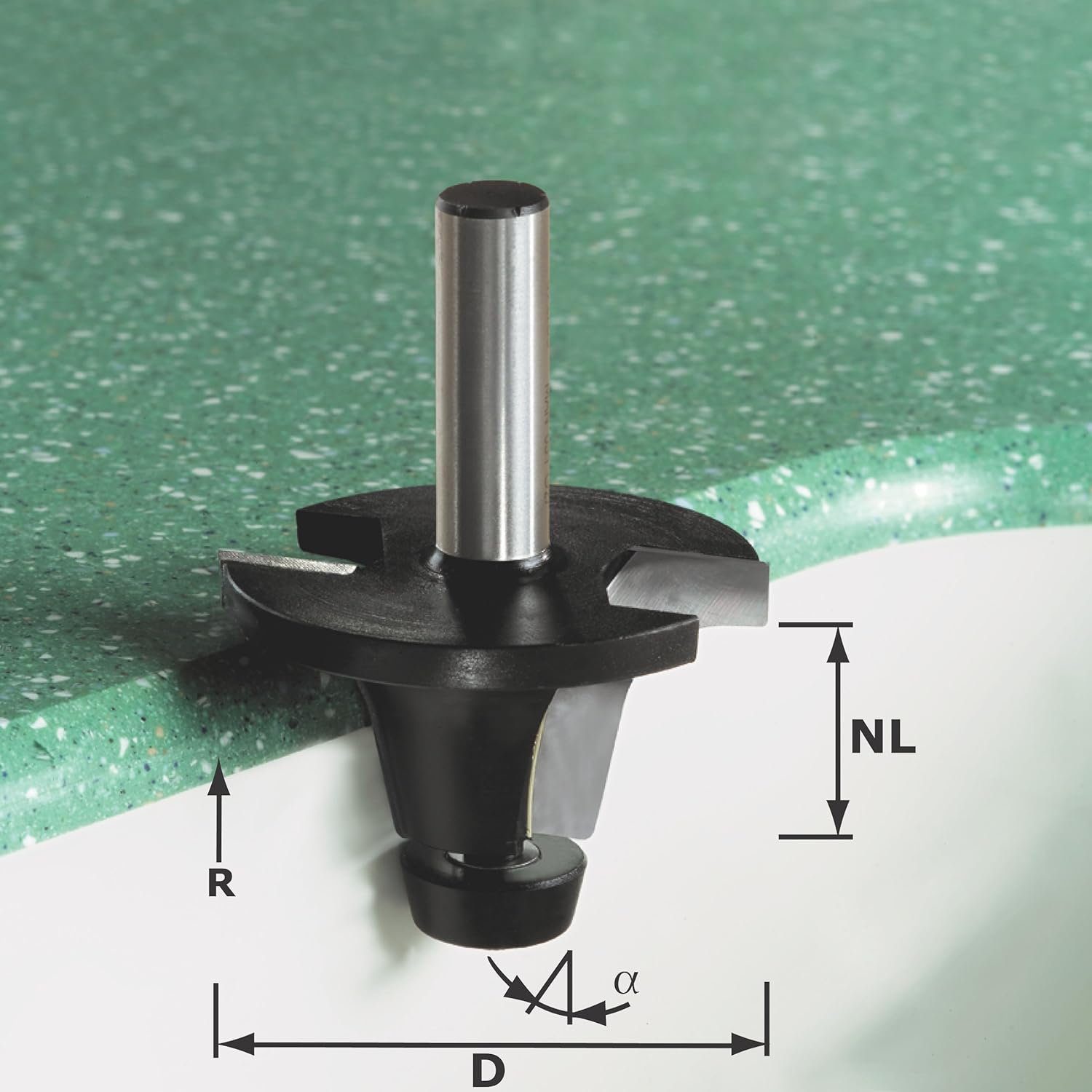 Festool 492674 Basin Bit with Ball Bearing HW 45mm 6 - Edge Treatment ...