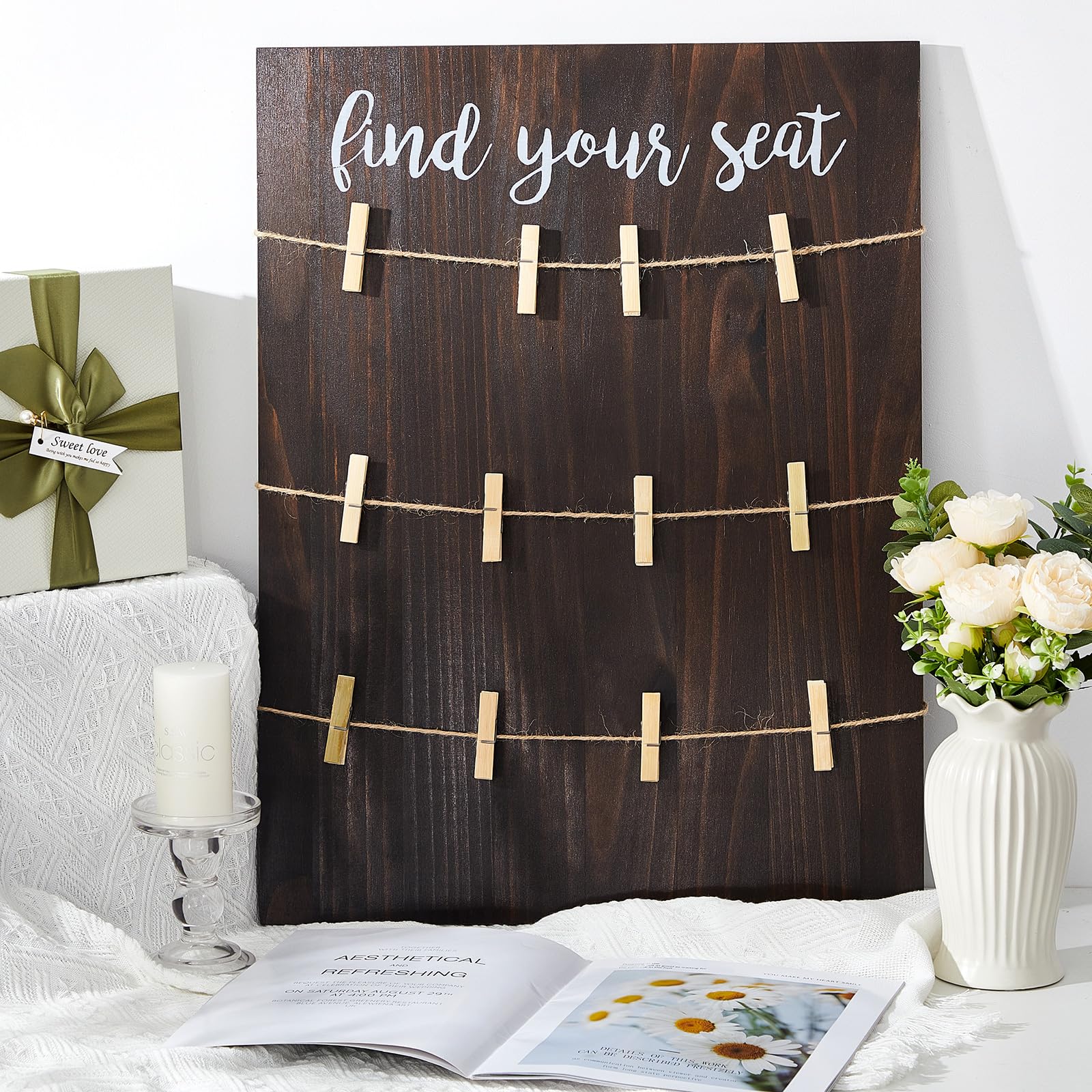 Snapklik.com : Colingmill Wedding Seating Chart Board Display For ...