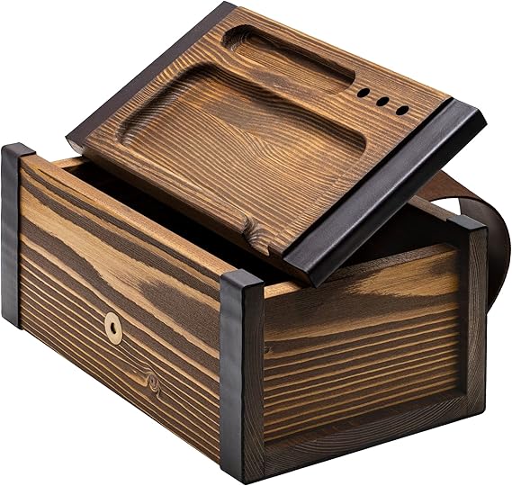 Amazon.com: Large Wooden Box with Decorative Wood Tray - Handcrafted in ...