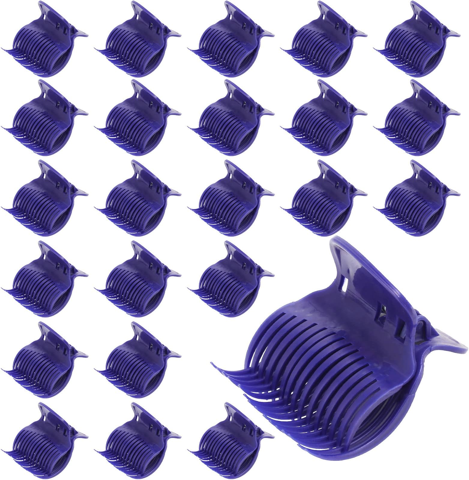 Amazon.com : Tbestmax 24 Hot Roller Clips for Hair Curler Claw Clip ...