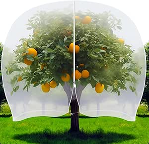 Amazon.com : Fruit Tree Netting with Zipper & Drawstring – 1 Pack 7.9x7.9 ft Bird & Cicada ...