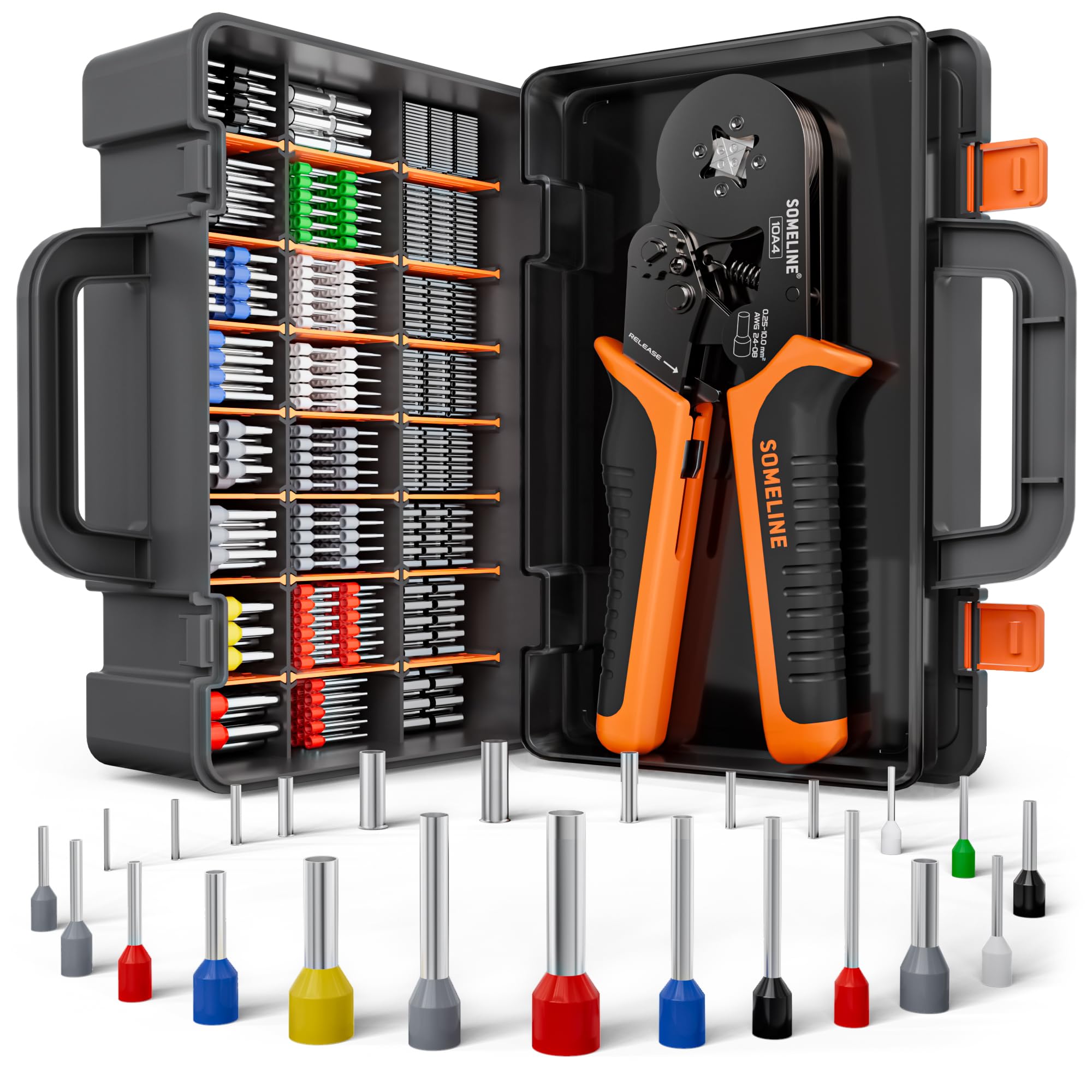 Buy SOMELINE Crimping Tools Set with 24 Types of Ferrules - Ferrule ...