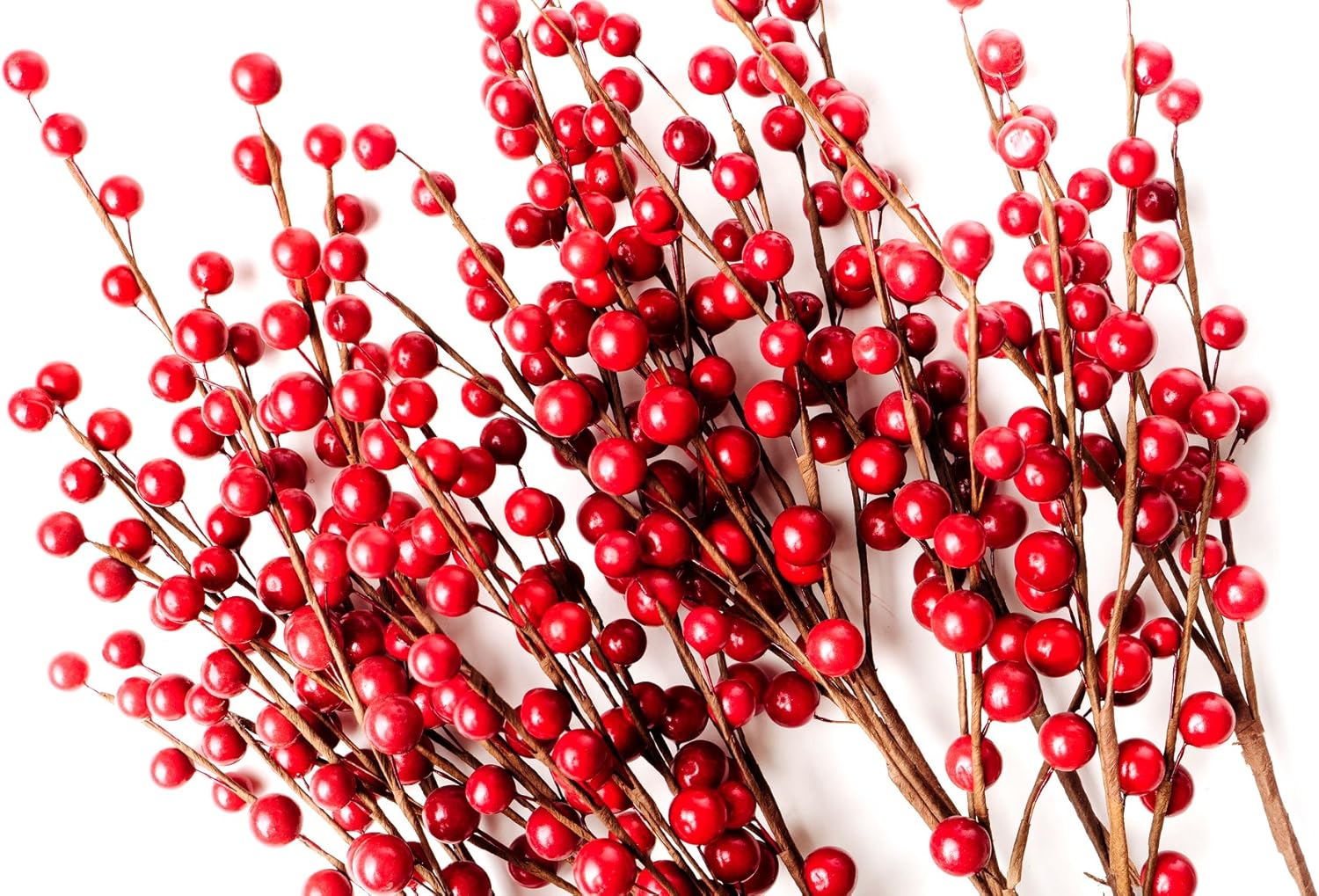 Amazon.com: CraftMore Set of 12 Red Berry Picks 16 Inch : Home & Kitchen