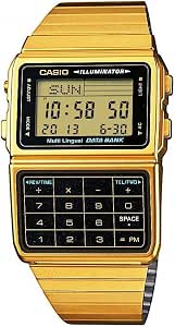 Casio Databank 50 Telememo Watch in Gold DBC611G : Amazon.fr: Mode