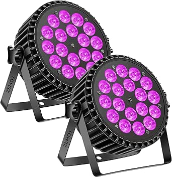 Amazon.com: Par Lights 18LED Stage Lights 180W RGBUV 4in1 Uplights ...