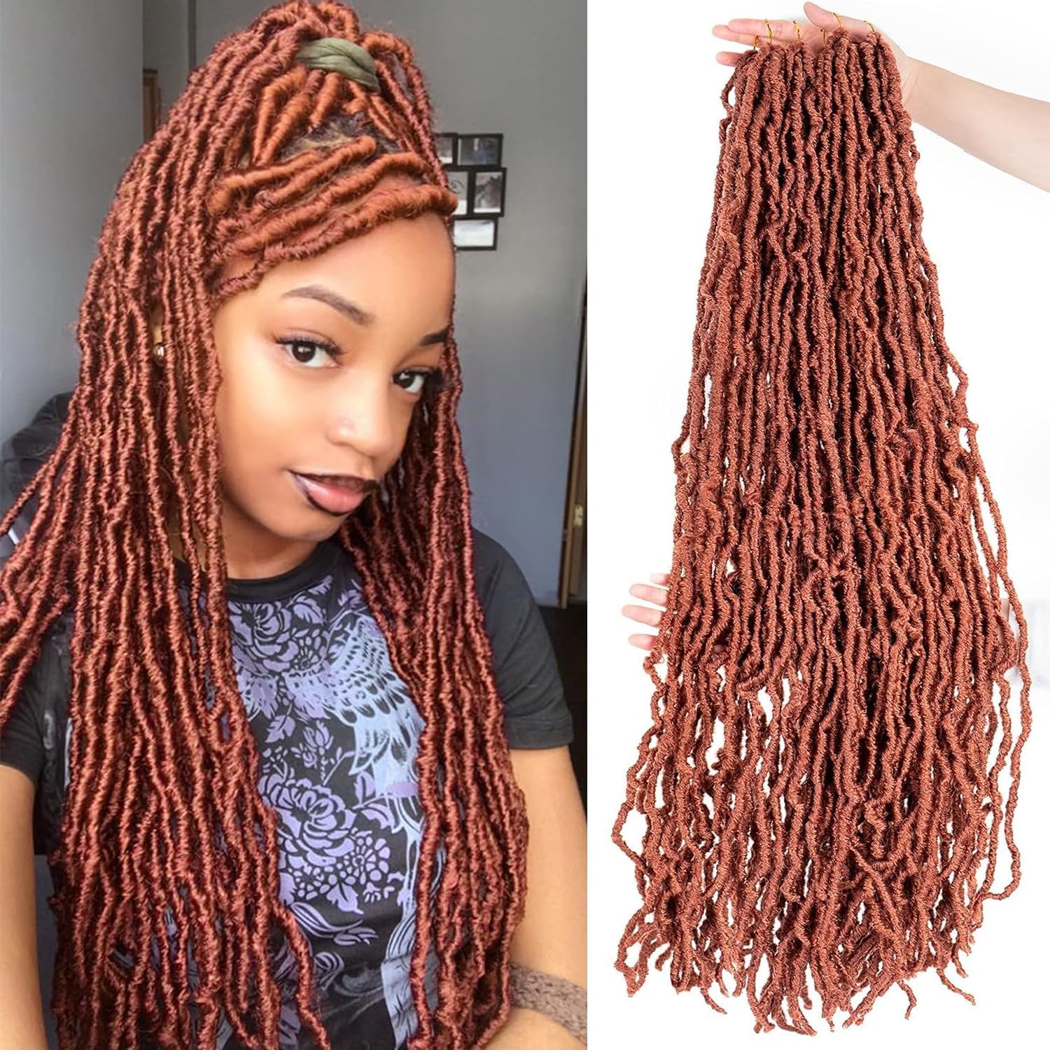 Shoobidoo 24 Inch Soft Locs Crochet Hair Pre Looped 6 Packs 12/stands ...