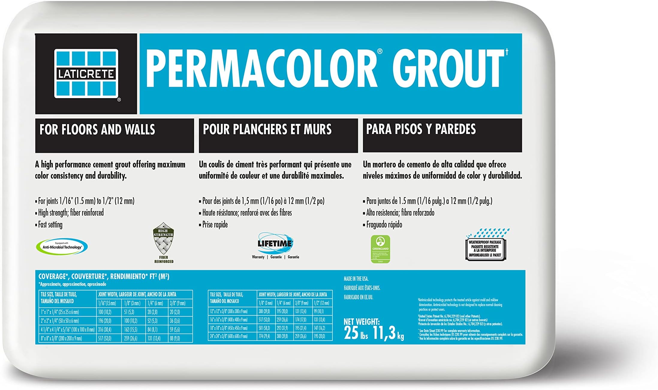 LATICRETE PERMACOLOR Grout Raven 25LB - Tile Grout - Amazon.com