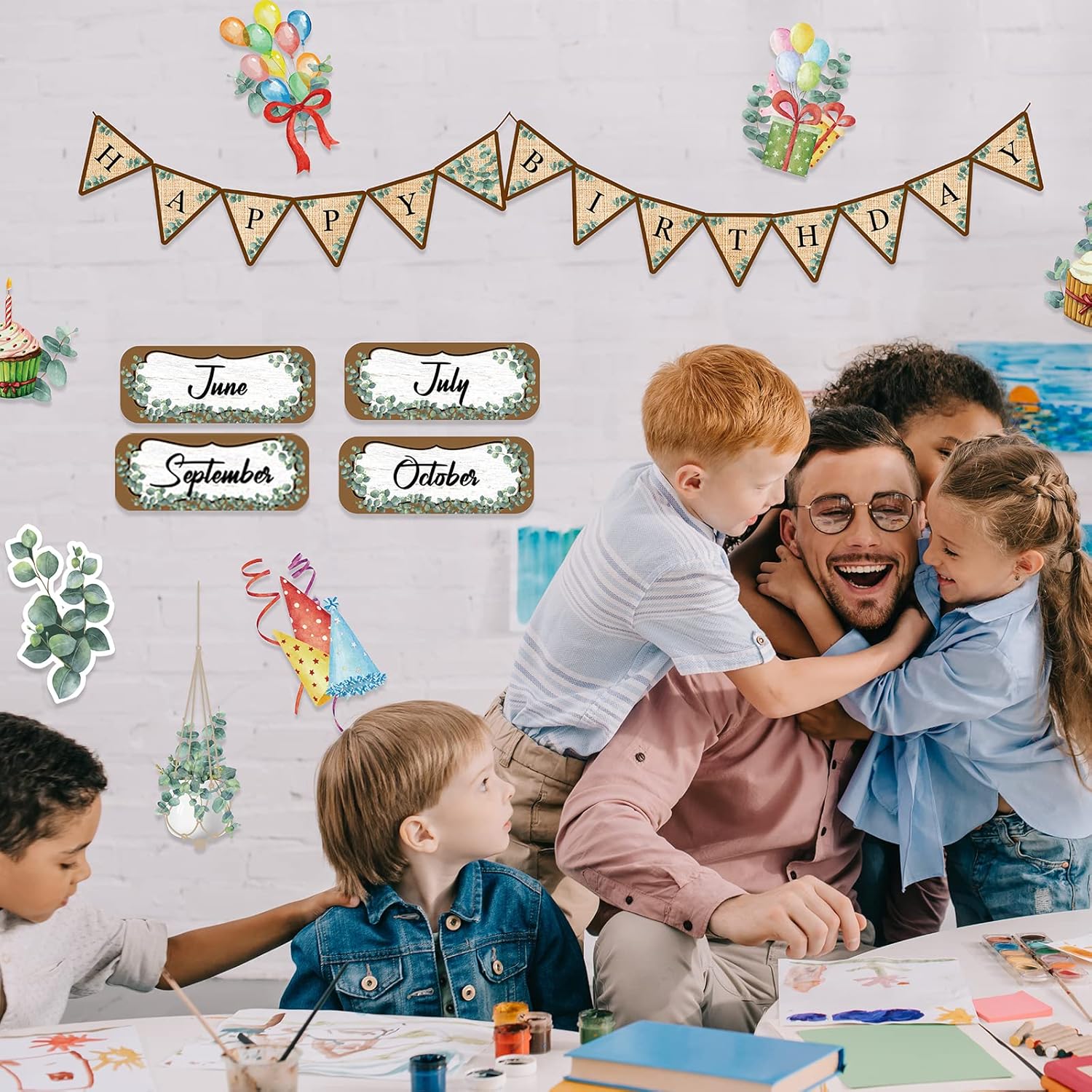 73 Pcs Happy Birthday Bulletin Board Set Stylish Australia | Ubuy