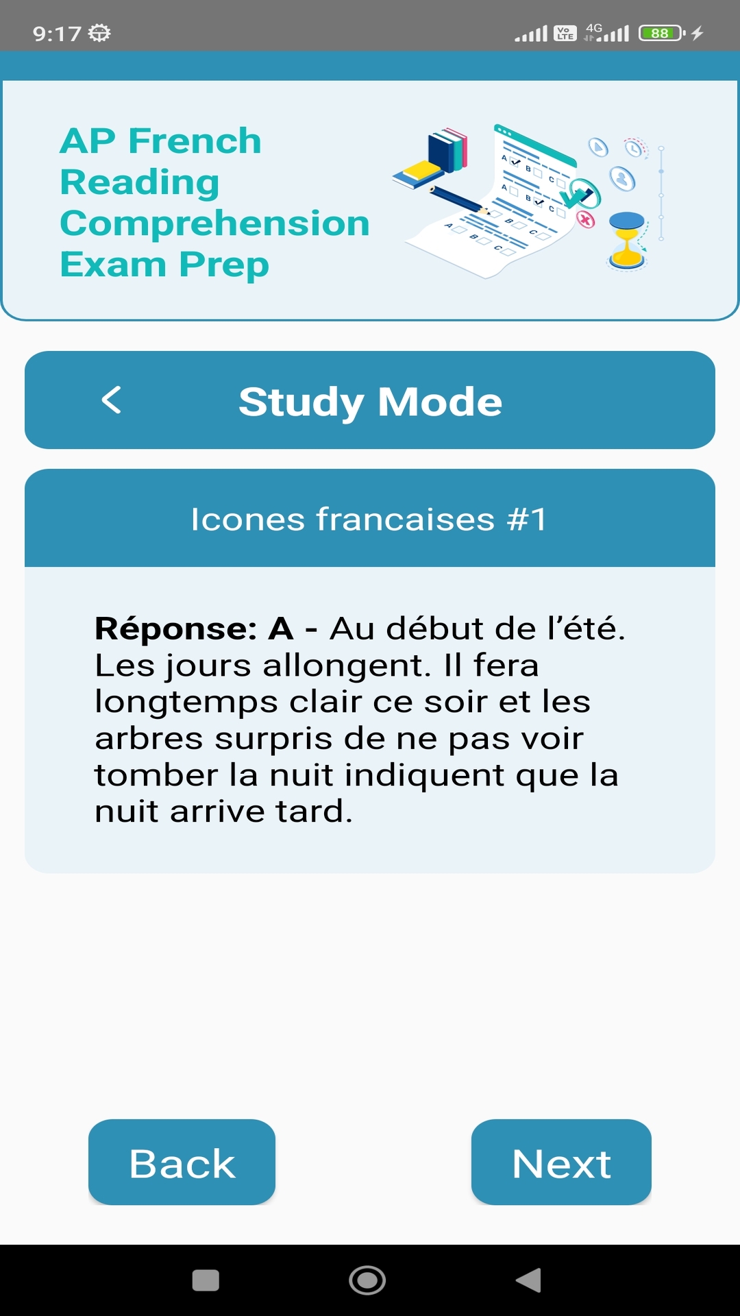 AP French Reading Comprehension Exam Prep - App on Amazon Appstore