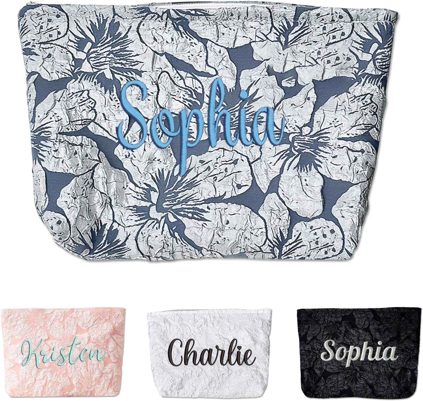 Amazon.com: Bliver Custom Makeup Bag Personalized Cosmetic Bag with ...