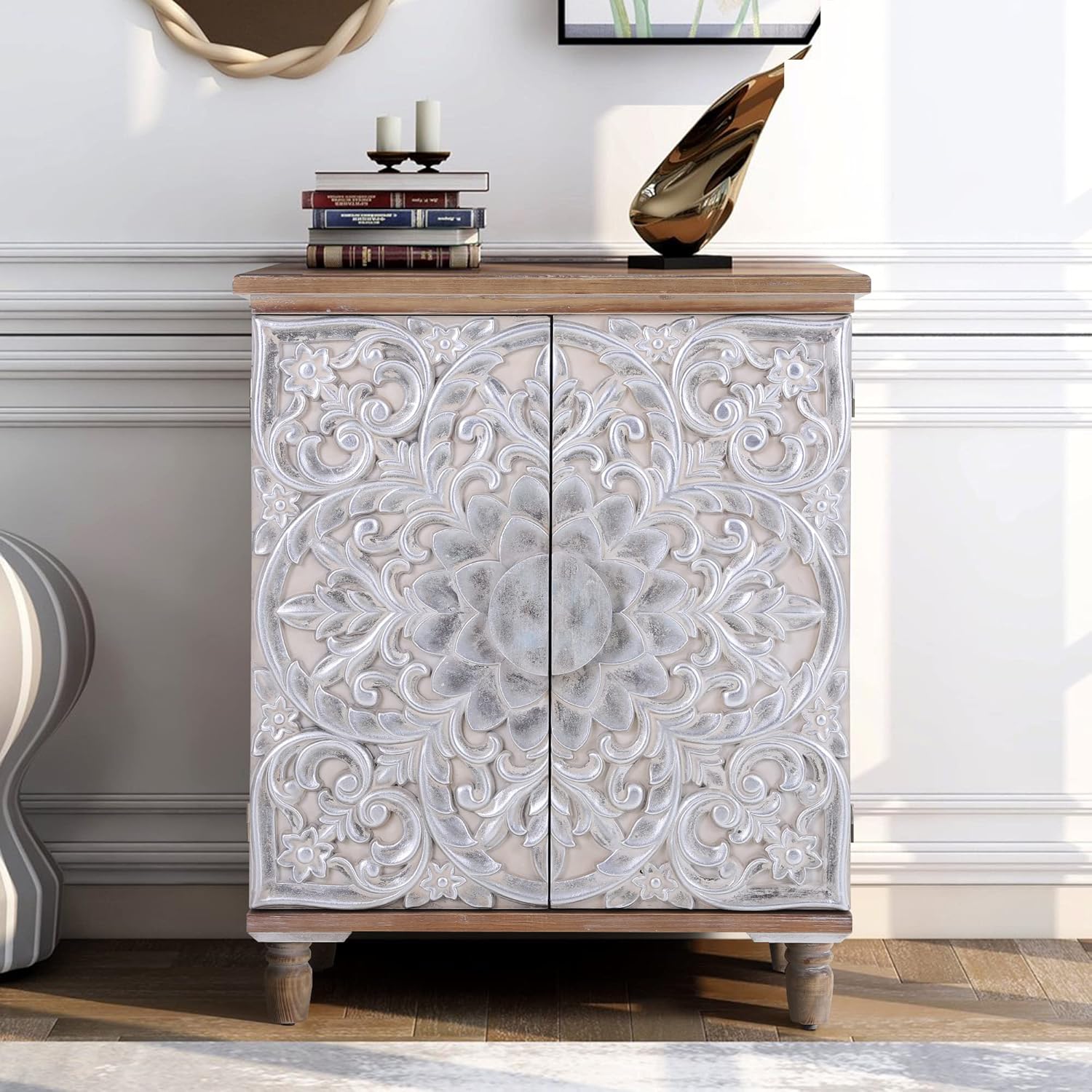 Amazon.com: Sophia & William Accent Storage Cabinet with 2 Doors ...