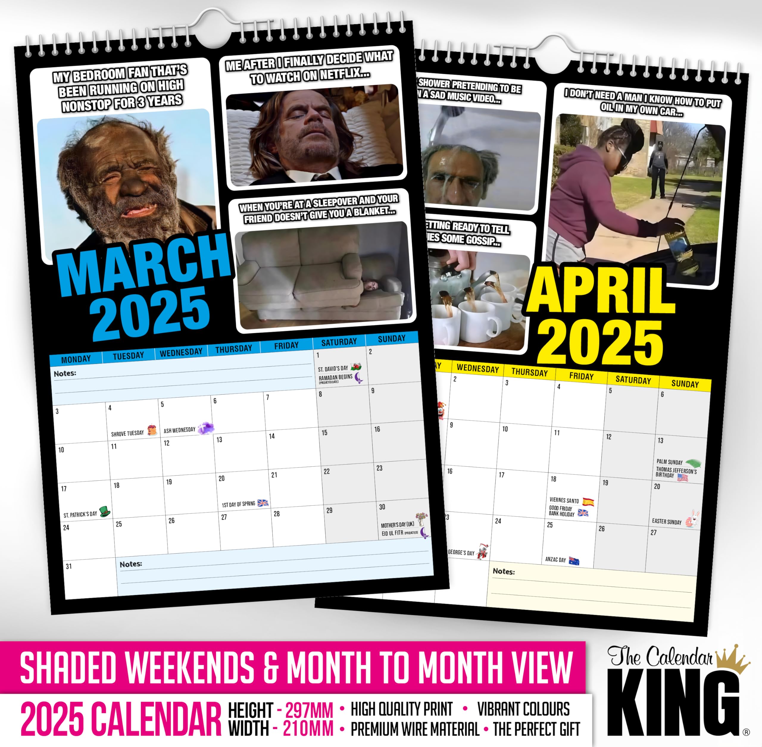 The Calendar King // World’s Greatest Memes – 2025 Wall Calendar (Full ...