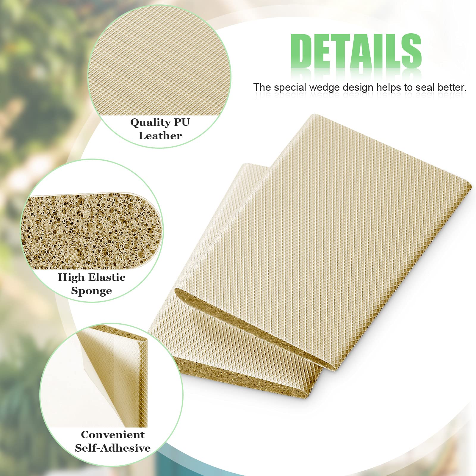 Snapklik.com : Jetec 6 Peices Self-Adhesive Door Corner Seals, Gap ...