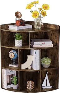 Amazon.com: VECELO Corner Cube Shelf with USB Ports & Outlets, Modern ...