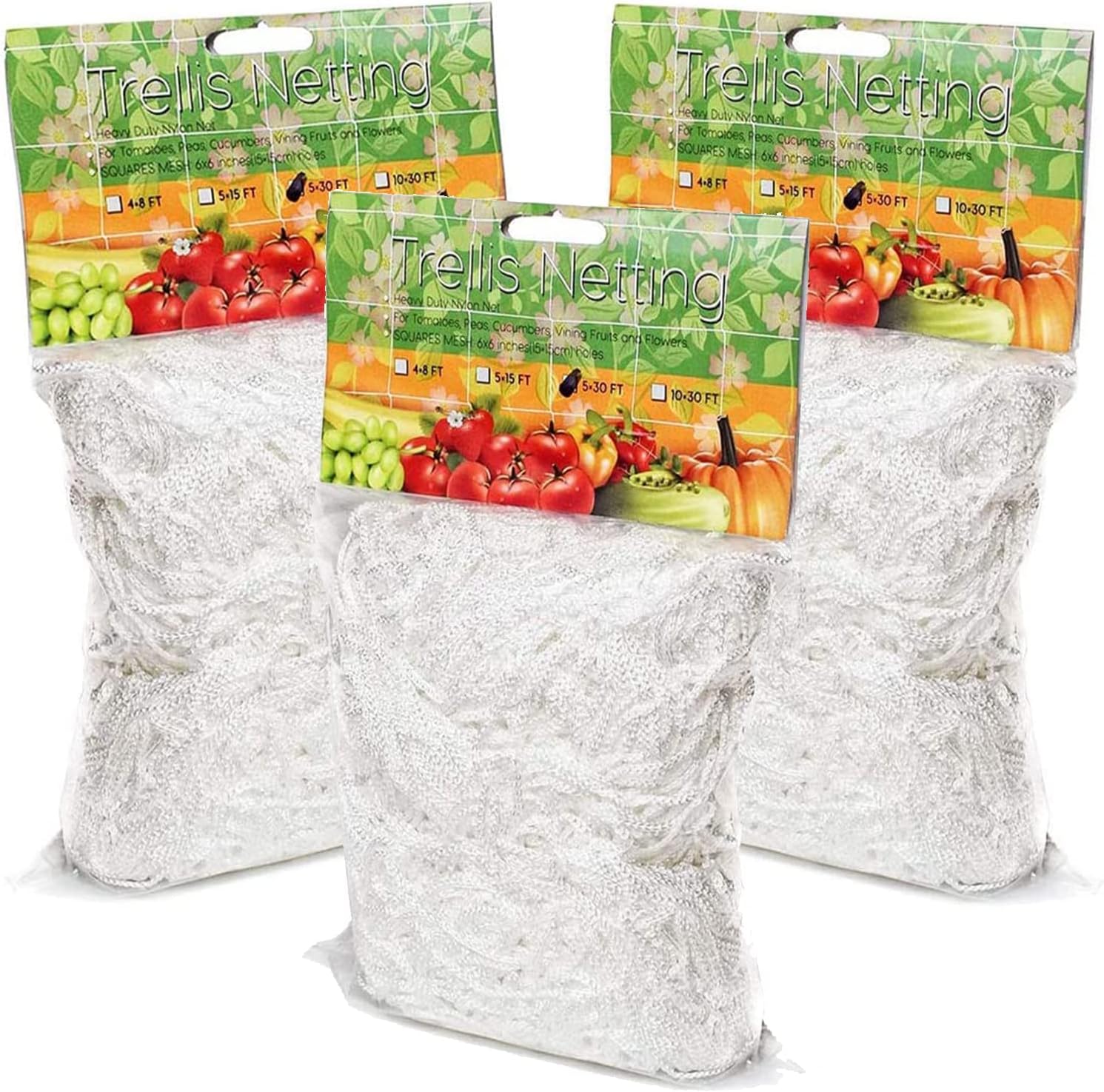 Garden Trellises 5x30ft Plant Trellis Netting for Climbing Plants ...