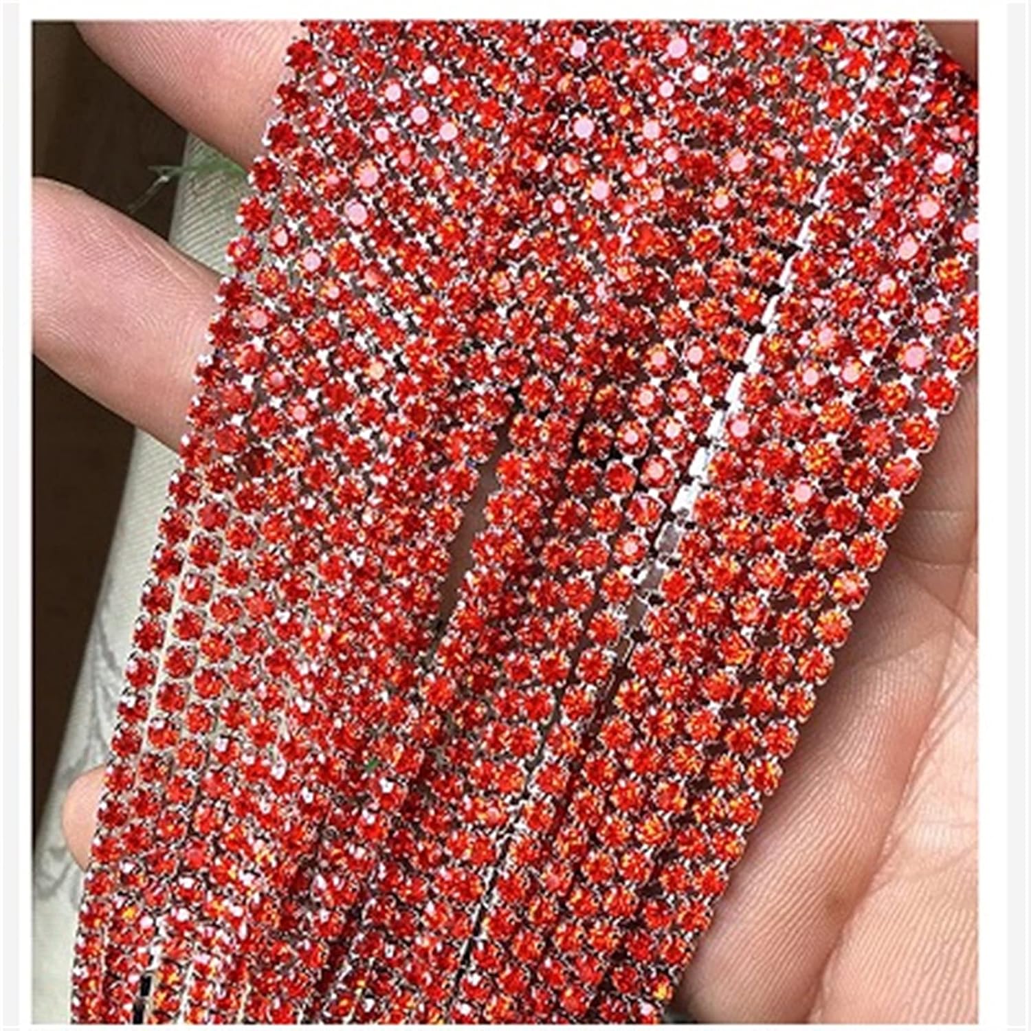 Amazon.com: Rhinestone Cup Chain 1yard/piece 30colors glass crystal ...