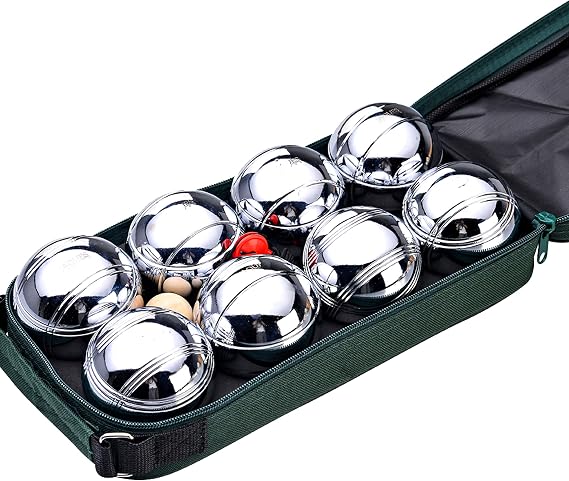 Jaques of London Boules Set | 8 Metal Boules with Wooden Jack in Canvas ...