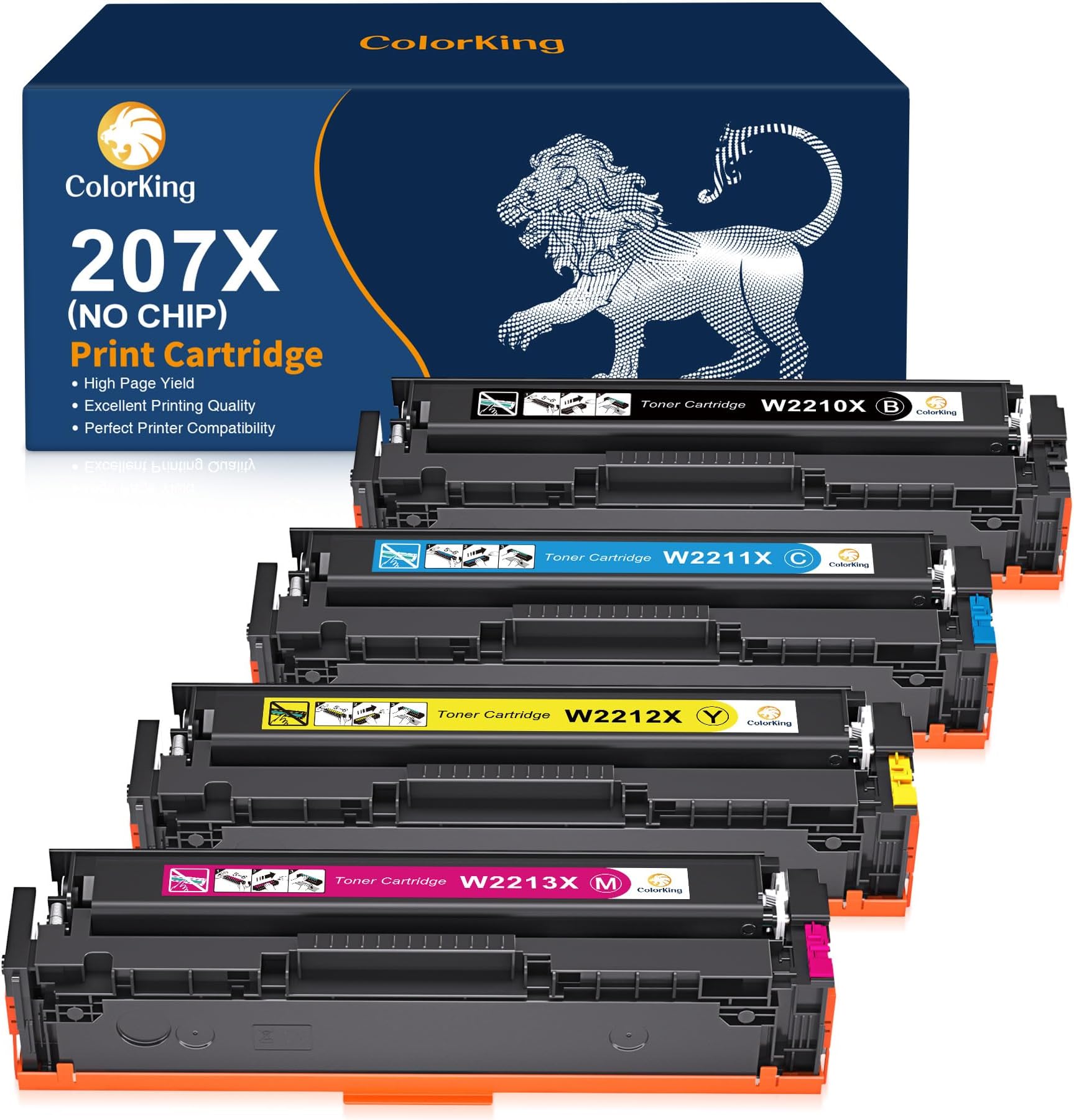 HP 207X W2211X Toner Cyan Grande Capacité Authentique pour HP Color ...