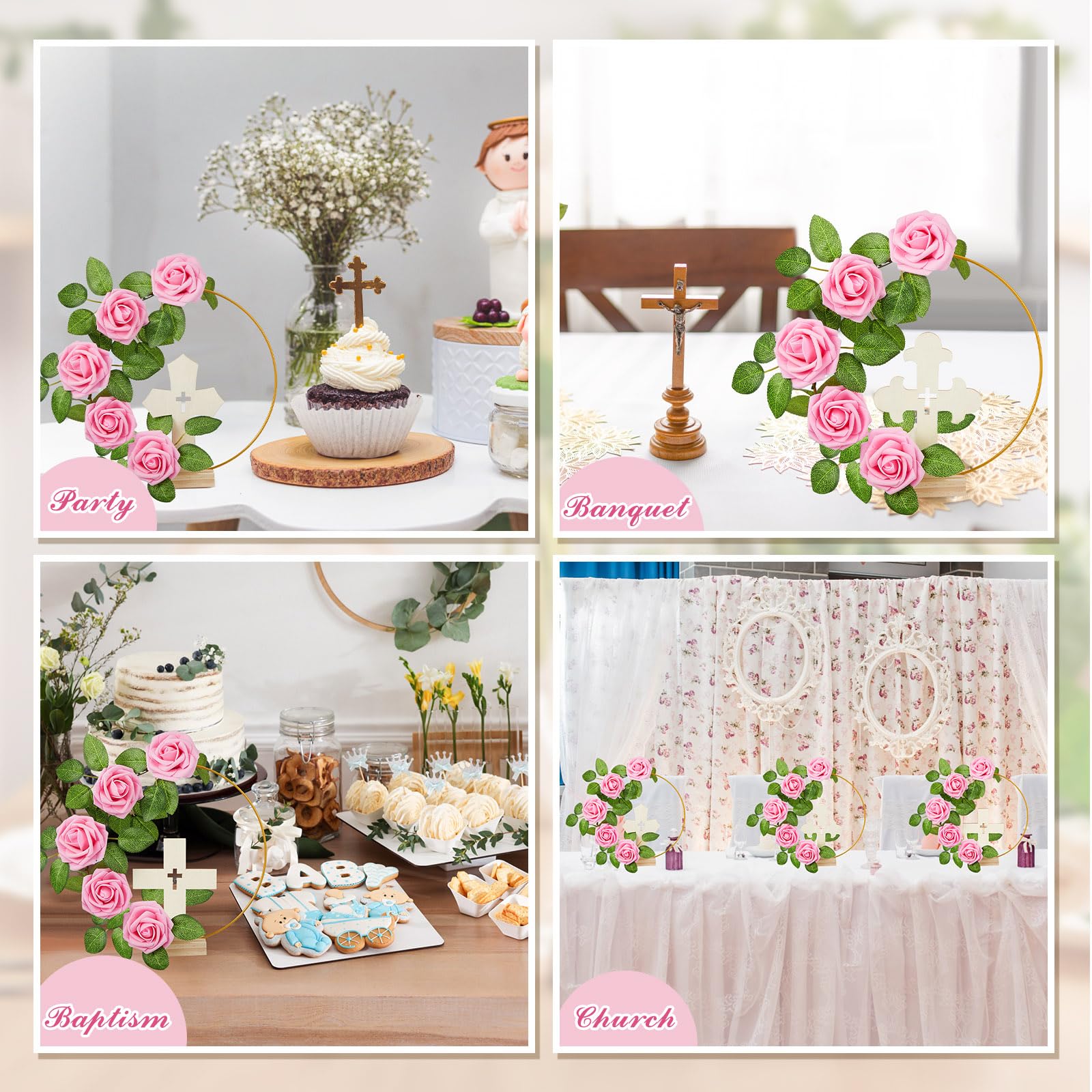 Christening Centerpieces For Tables Amazon.com: Wesiti 48 Pcs Baptism