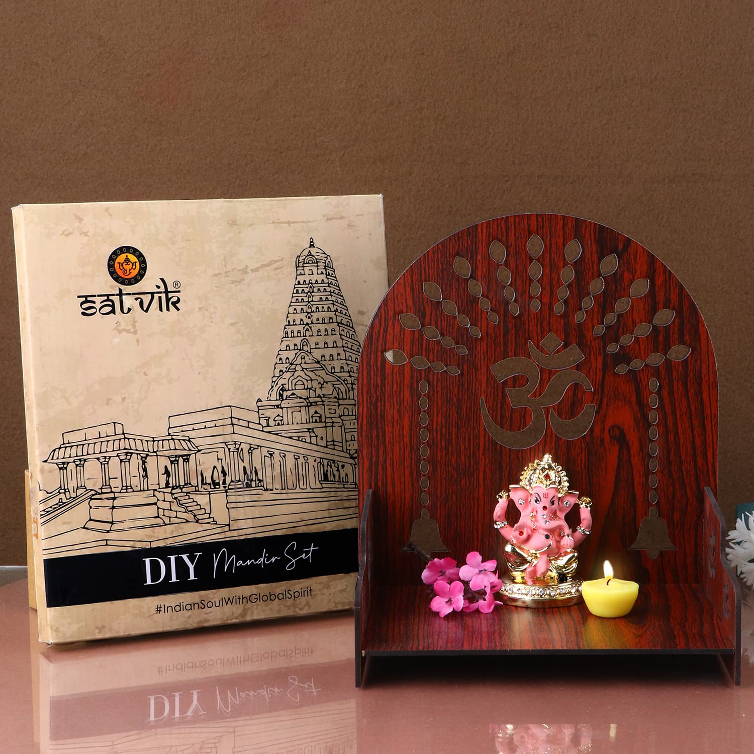 Satvik 1 Pc Diy Mdf Puja Mandir Set Easy To | Desertcart KUWAIT