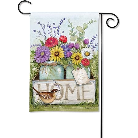 Amazon.com : BreezeArt Studio M Patriotic Bike Decorative Garden Flag ...