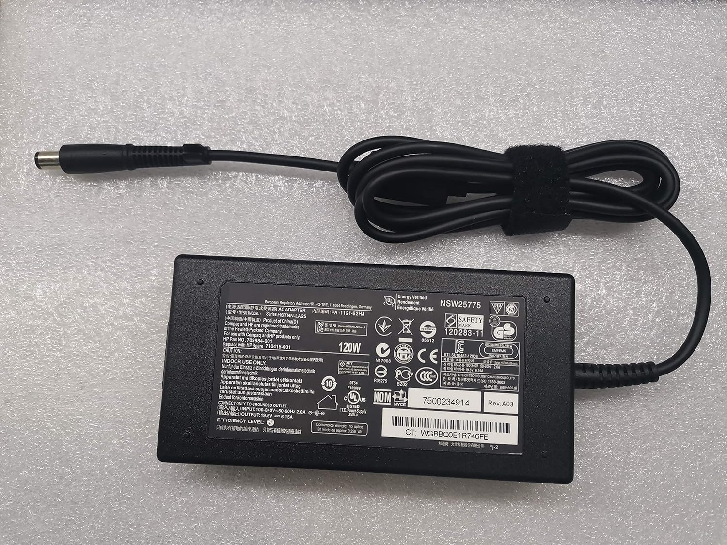 Amazon.com: 90W 19.5V 4.62A Laptop Charger Power Adapter for HP 741727 ...