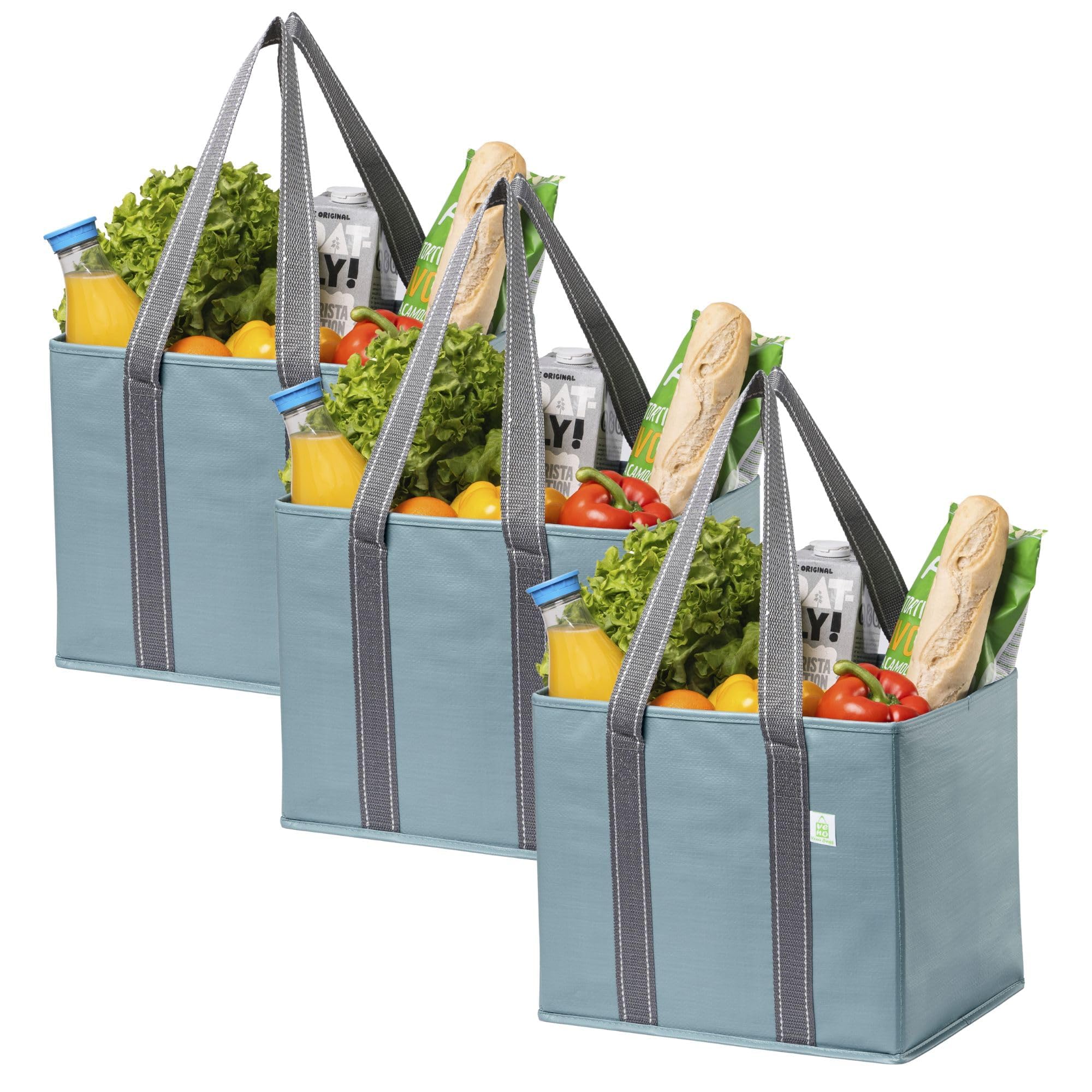 Snapklik.com : VENO 3 Pack Reusable Grocery Bags, Shopping Bags For ...