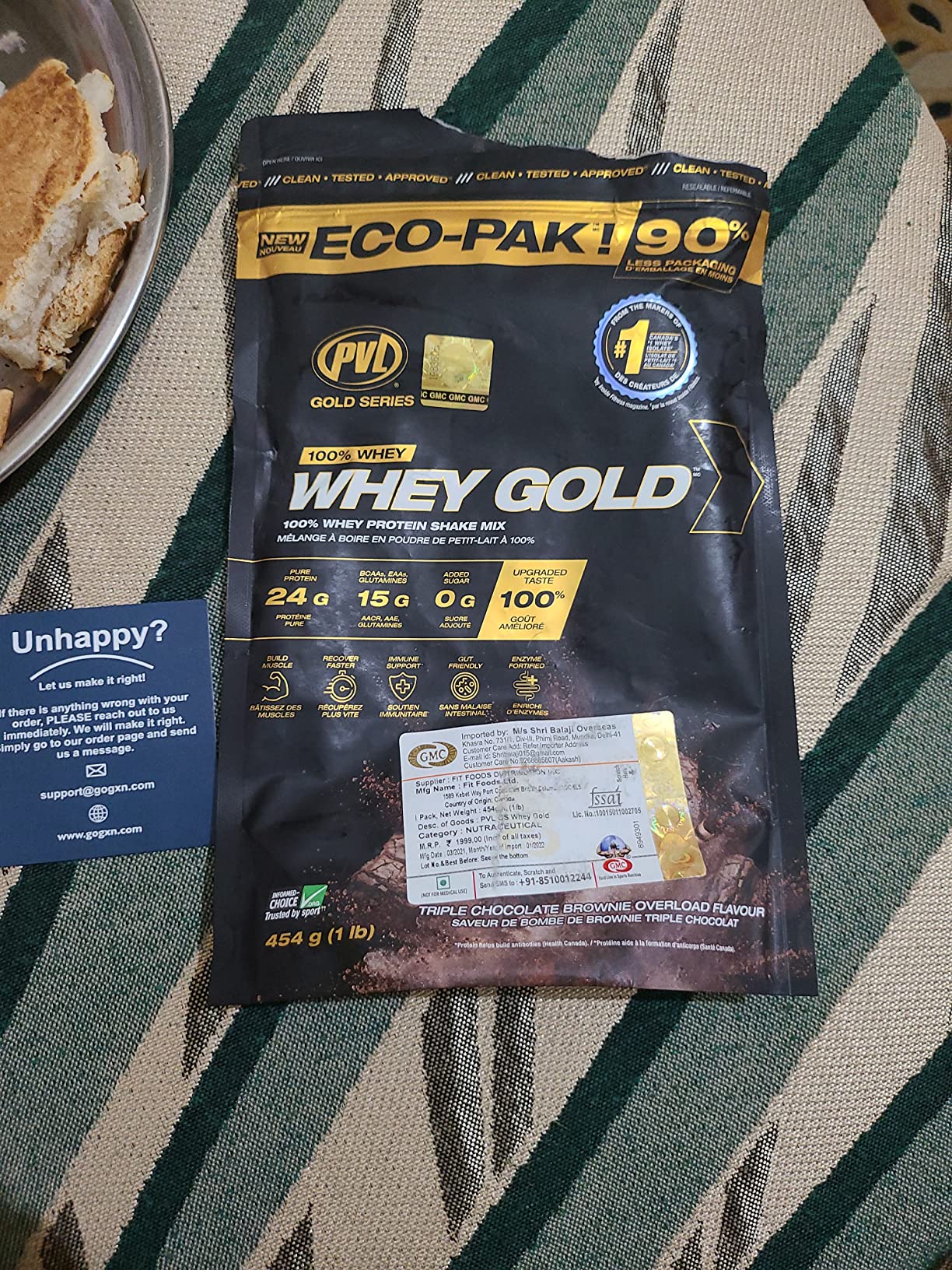 PVL Gold Series Whey Gold Protein Powder Ice Cream Cookie Sandwich ...