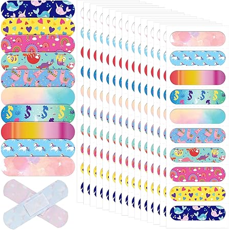 Amazon.com: BBTO 300 Pieces 10 Styles Kids Cartoon Bandages Adhesive ...