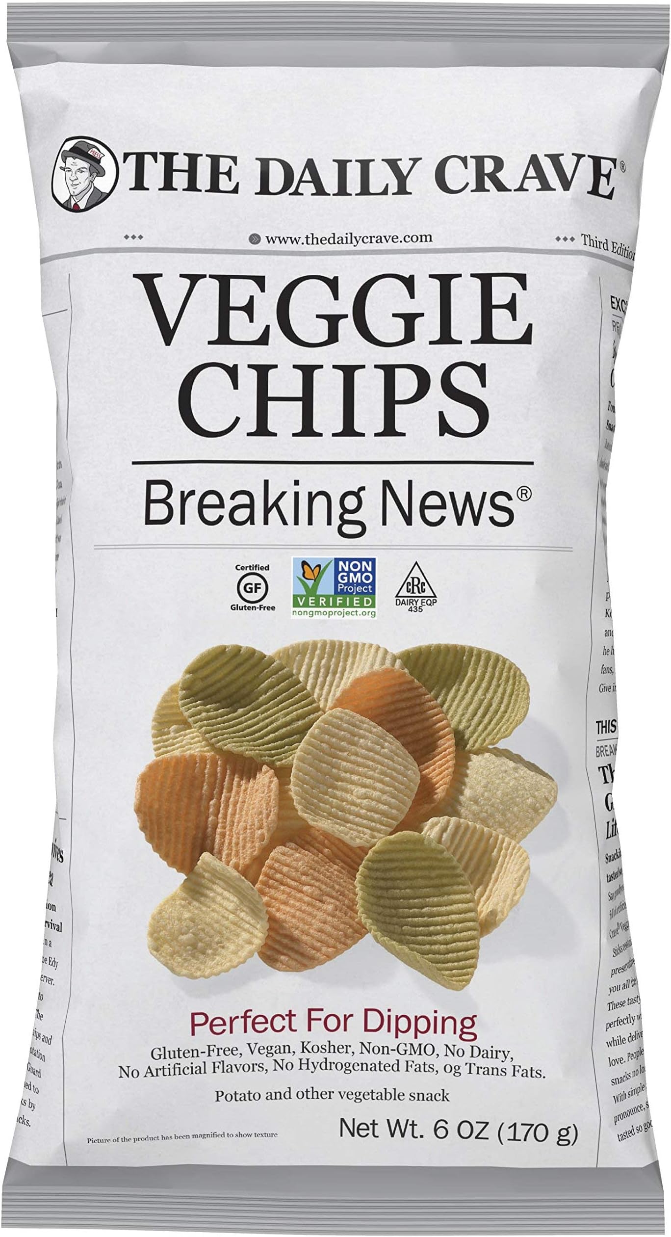 Amazon.com: The Daily Crave Veggie Chips - Perfect For Dipping - Case ...