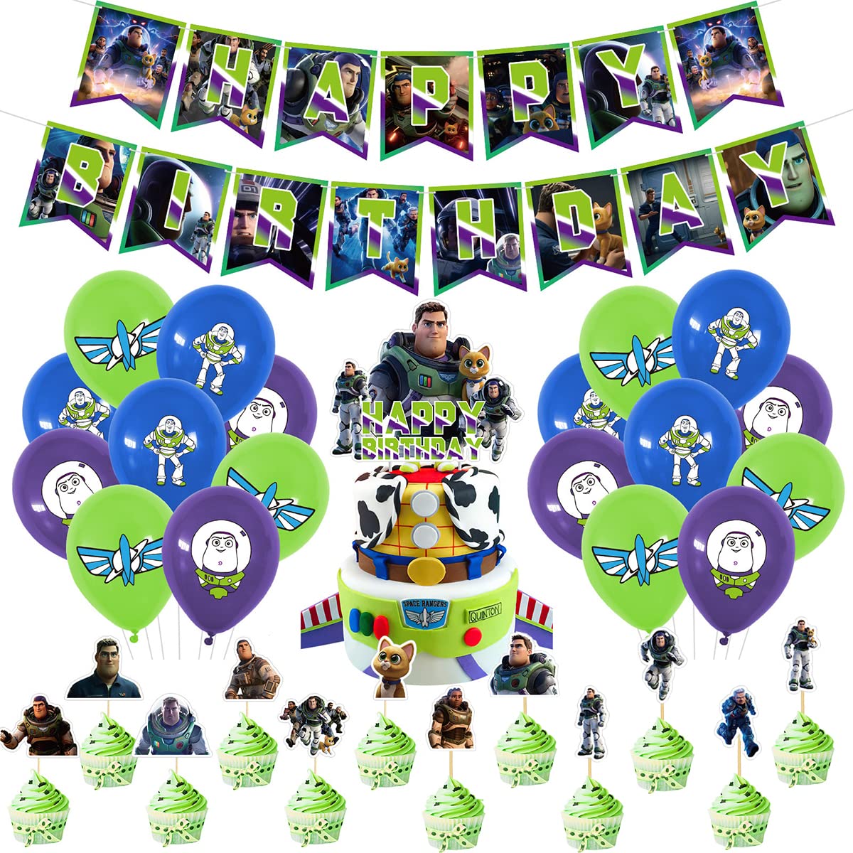 Buy simyron Toy Story Birthday Party Supplies Lightyear Birthday Party ...