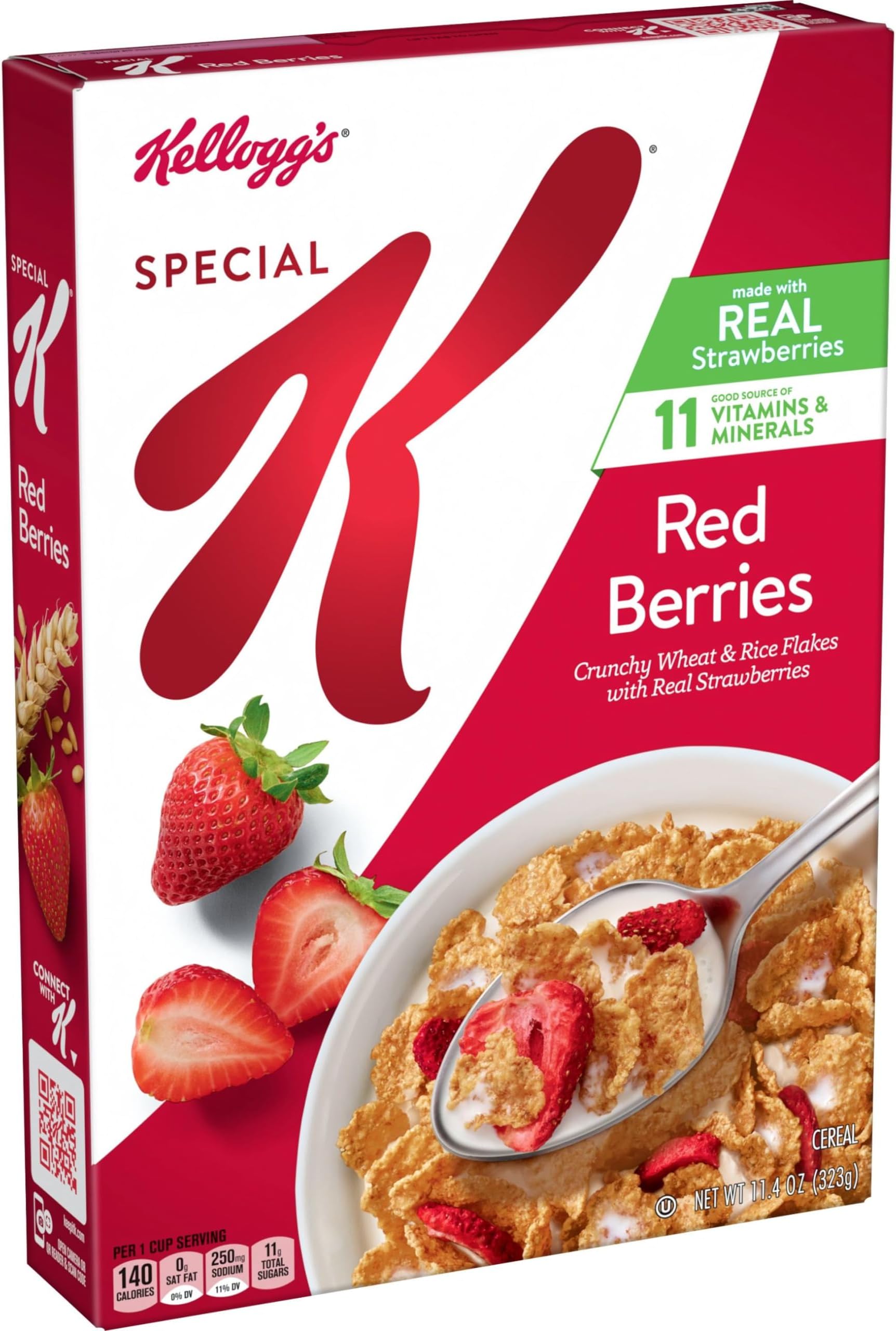 Amazon.com: Kellogg's Special K Breakfast Cereal, Fiber Cereal, Family ...
