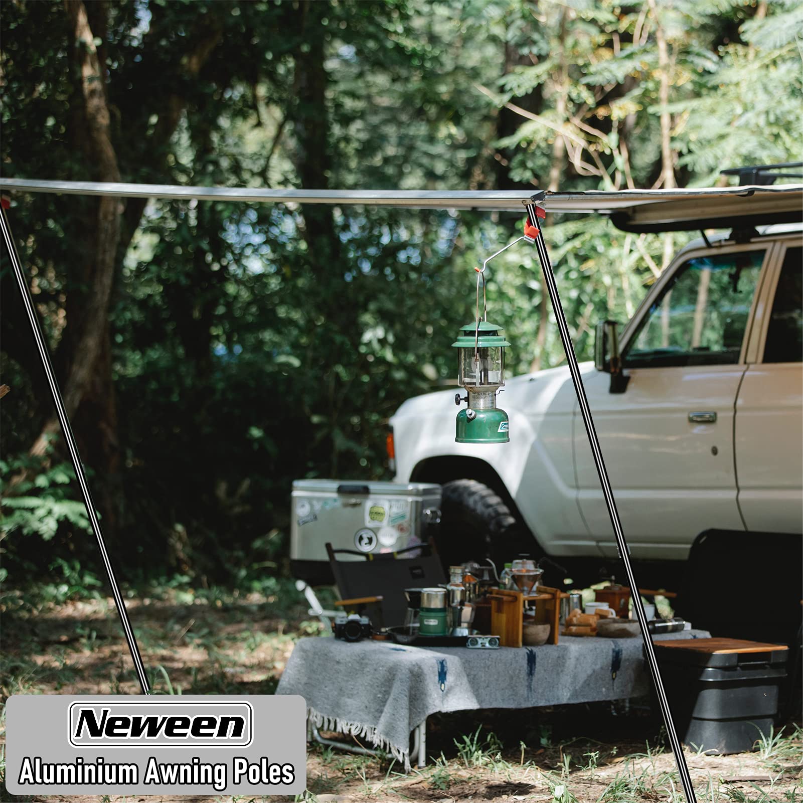 Snapklik.com : Neween Telescoping Tarp Poles Heavy Duty Adjustable ...