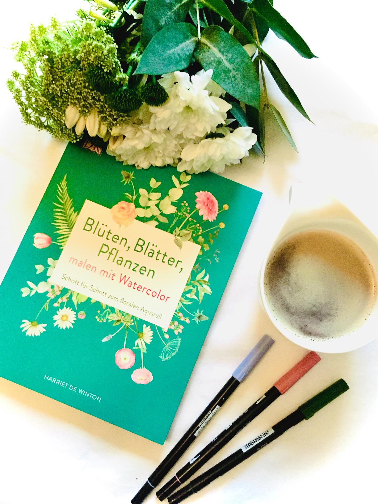 Blüten, Blätter, Pflanzen malen mit Watercolor: Schritt für Schritt zum ...