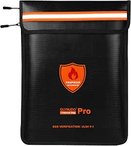 4200℉ Upgraded Fireproof Document Bag, Important Waterproof Document ...