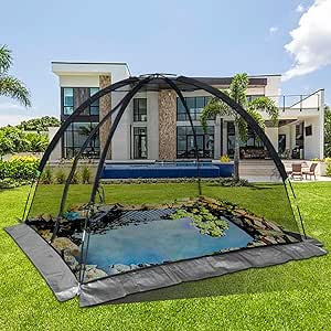 Kapler Pond Net Cover, 5x7FT Pond Dome Cover Net, Garden Pond Nets for ...