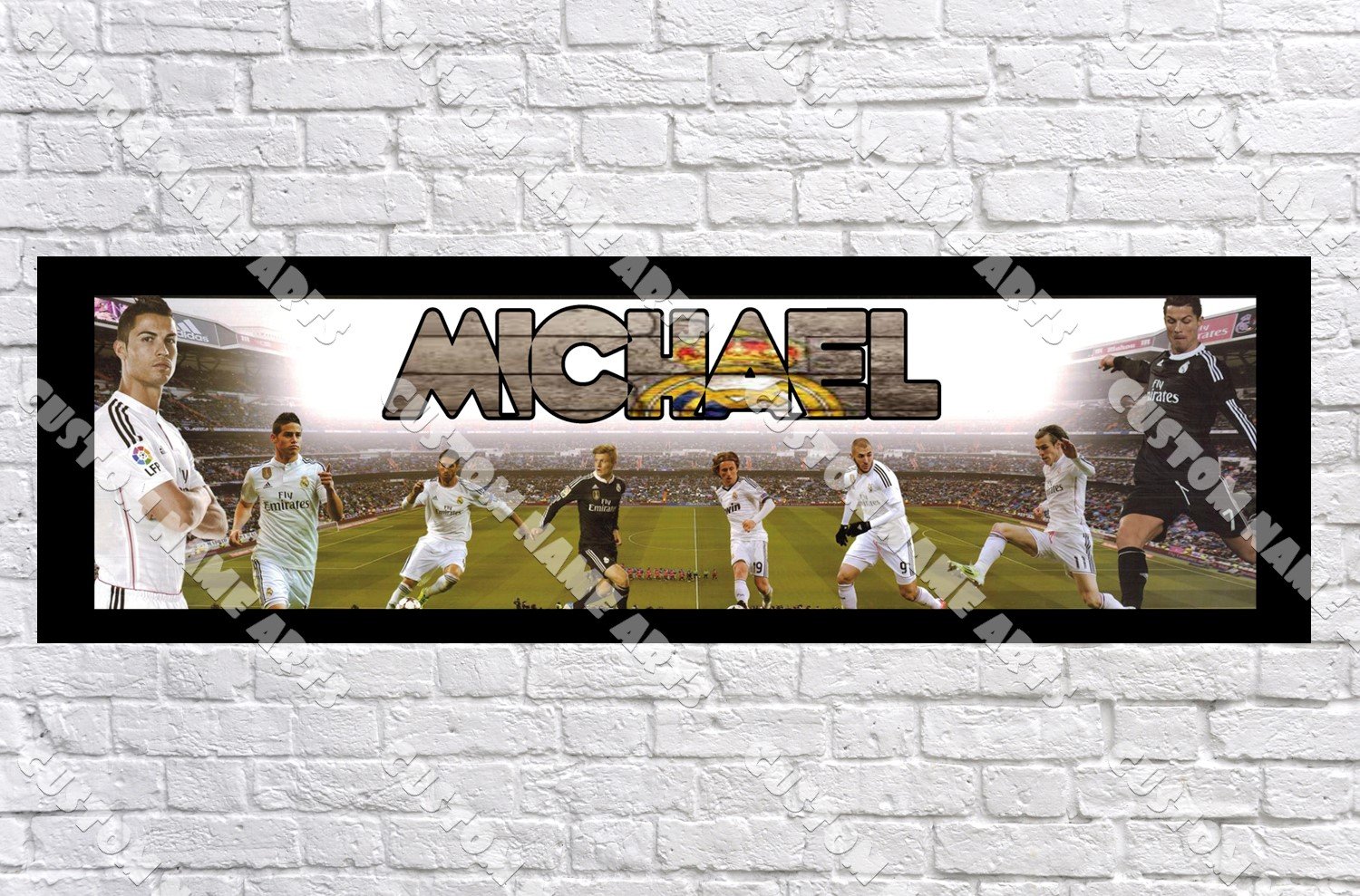 Amazon.com: Personalized Real Madrid C.F. Banner - Includes Color ...