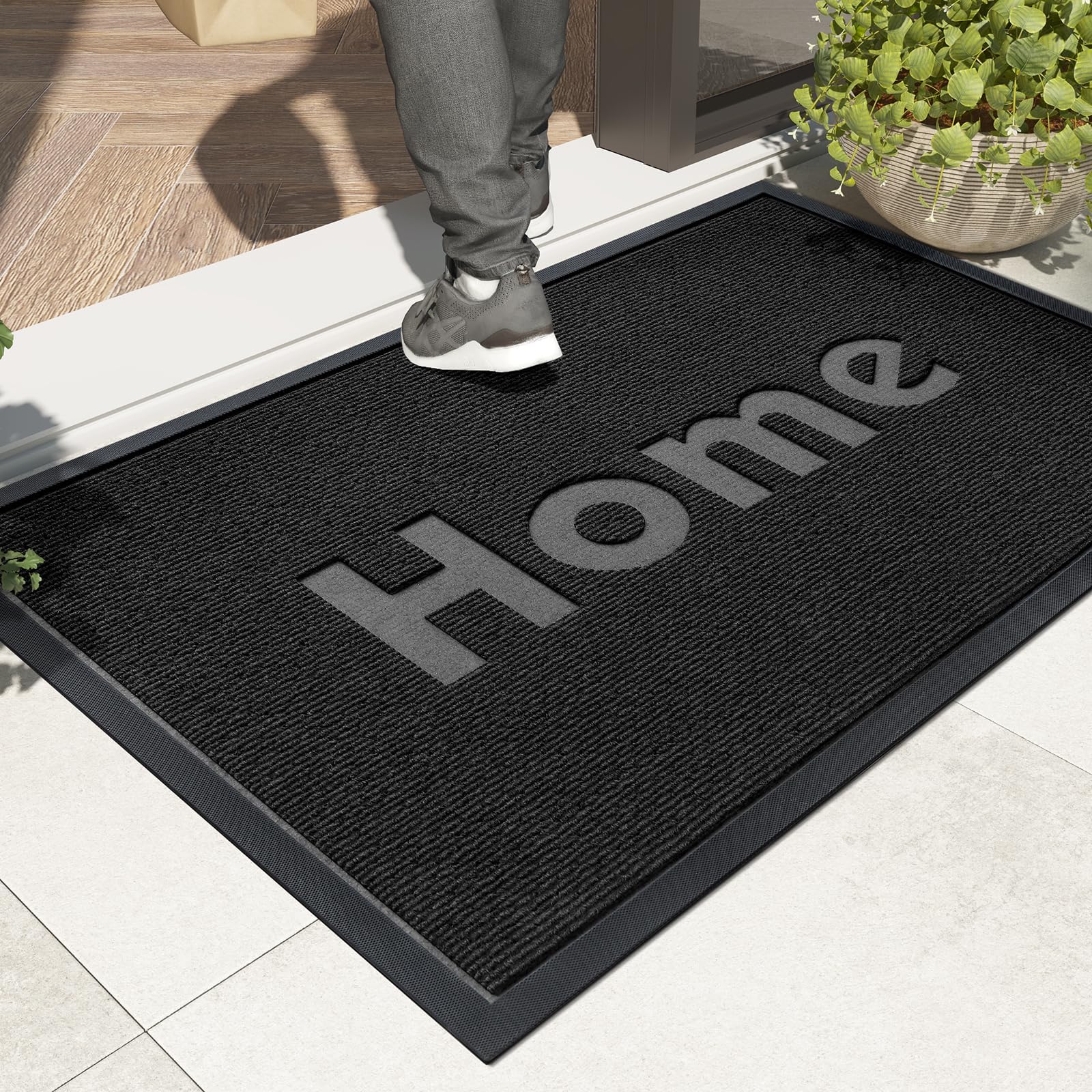 Amazon.com: Color&Geometry Outdoor Mats for Home Entrance Heavy Duty ...