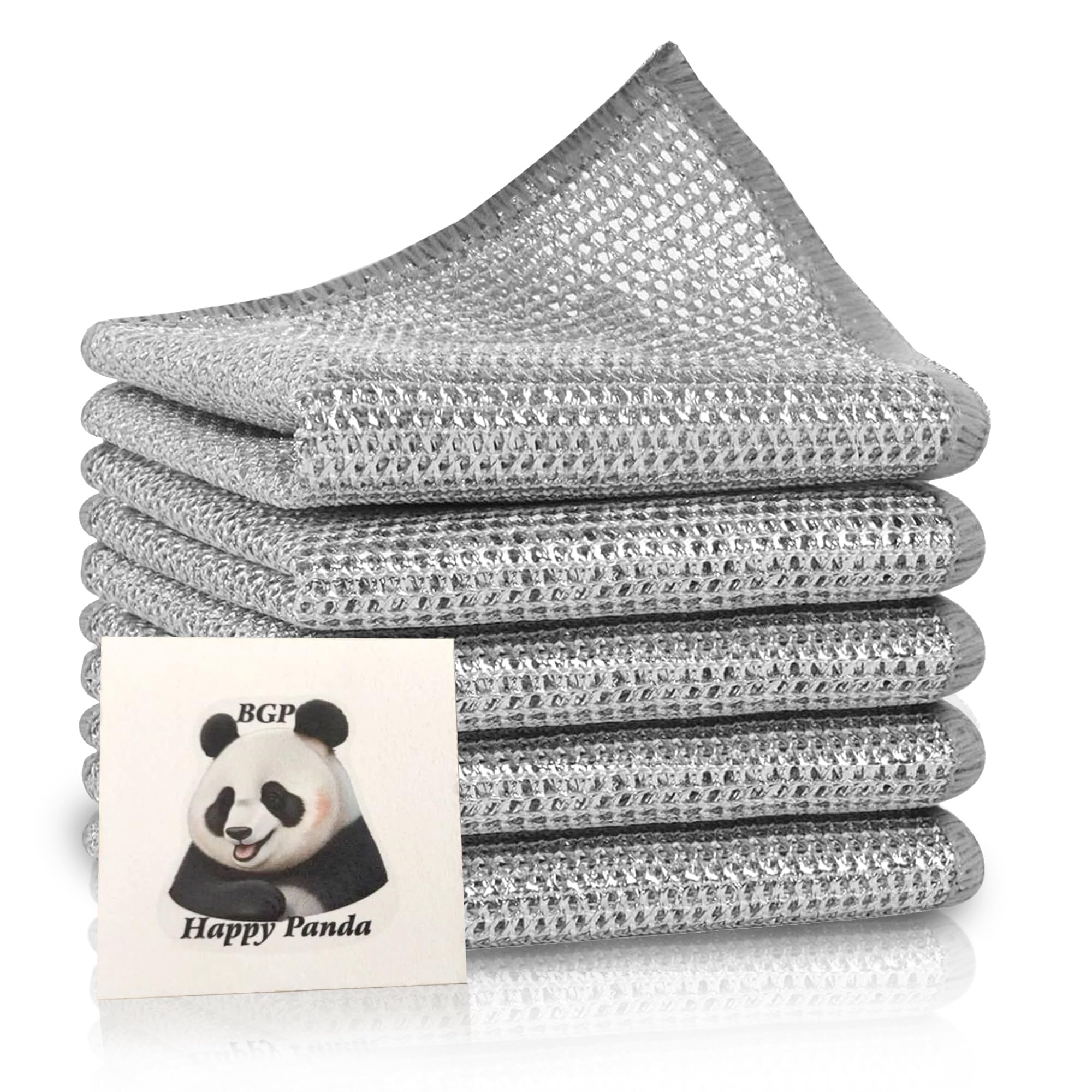 Amazon.com: Non Scratch Wire Dishcloth 6 Pack - Multipurpose Metal Wire ...