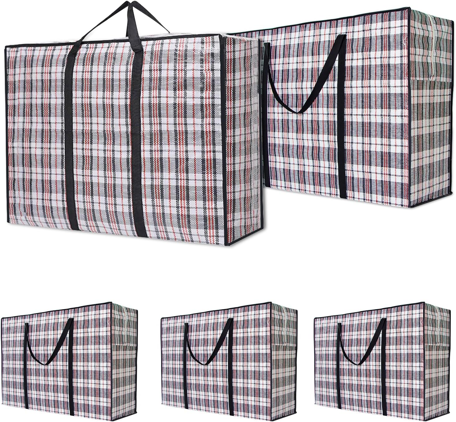 Lot de 8 sacs de déménagement extra larges, sacs fourre-tout de ...