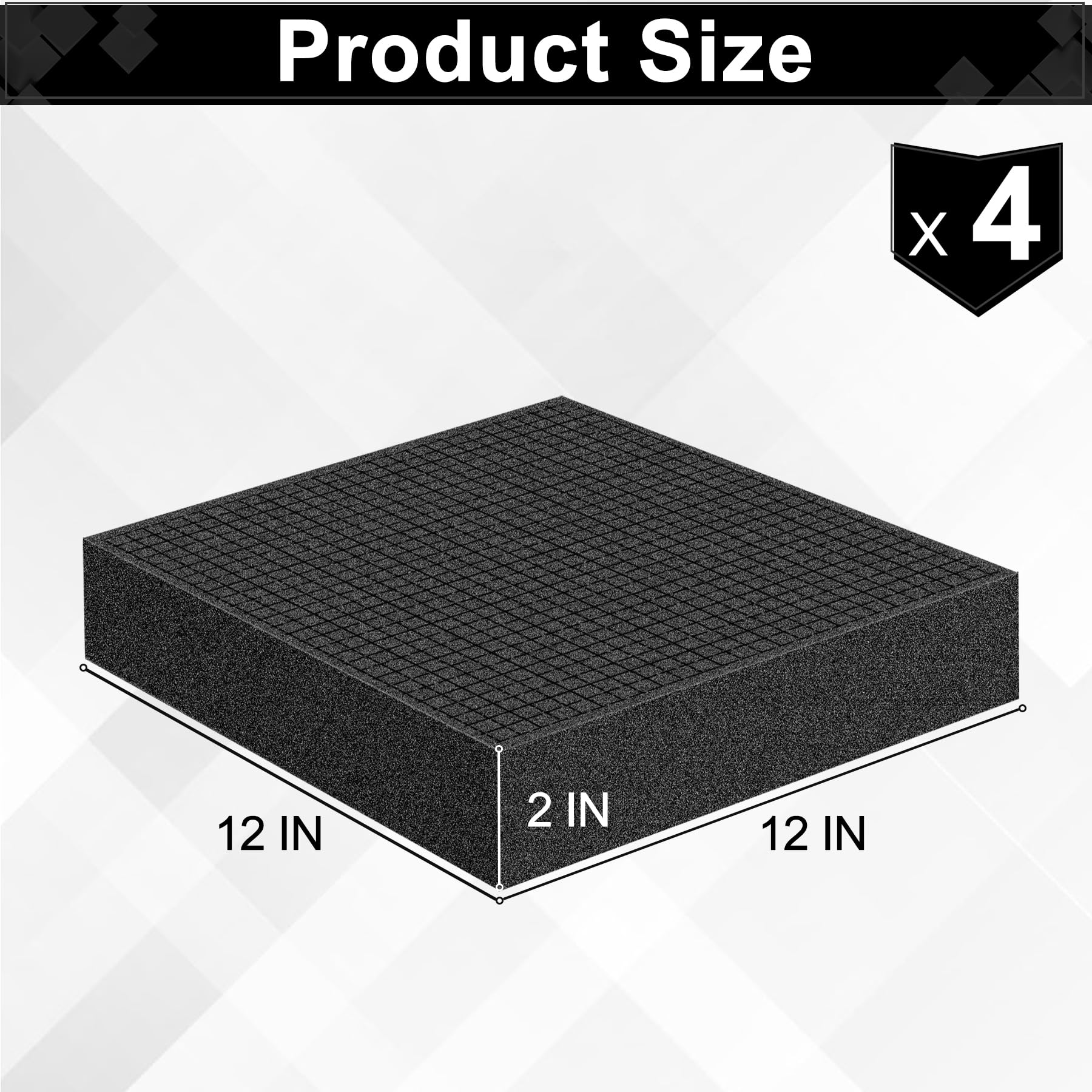 Snapklik.com : 4P Pick And Pluck Pre Cubed Foams, 12 X 12 X 2 IN ...