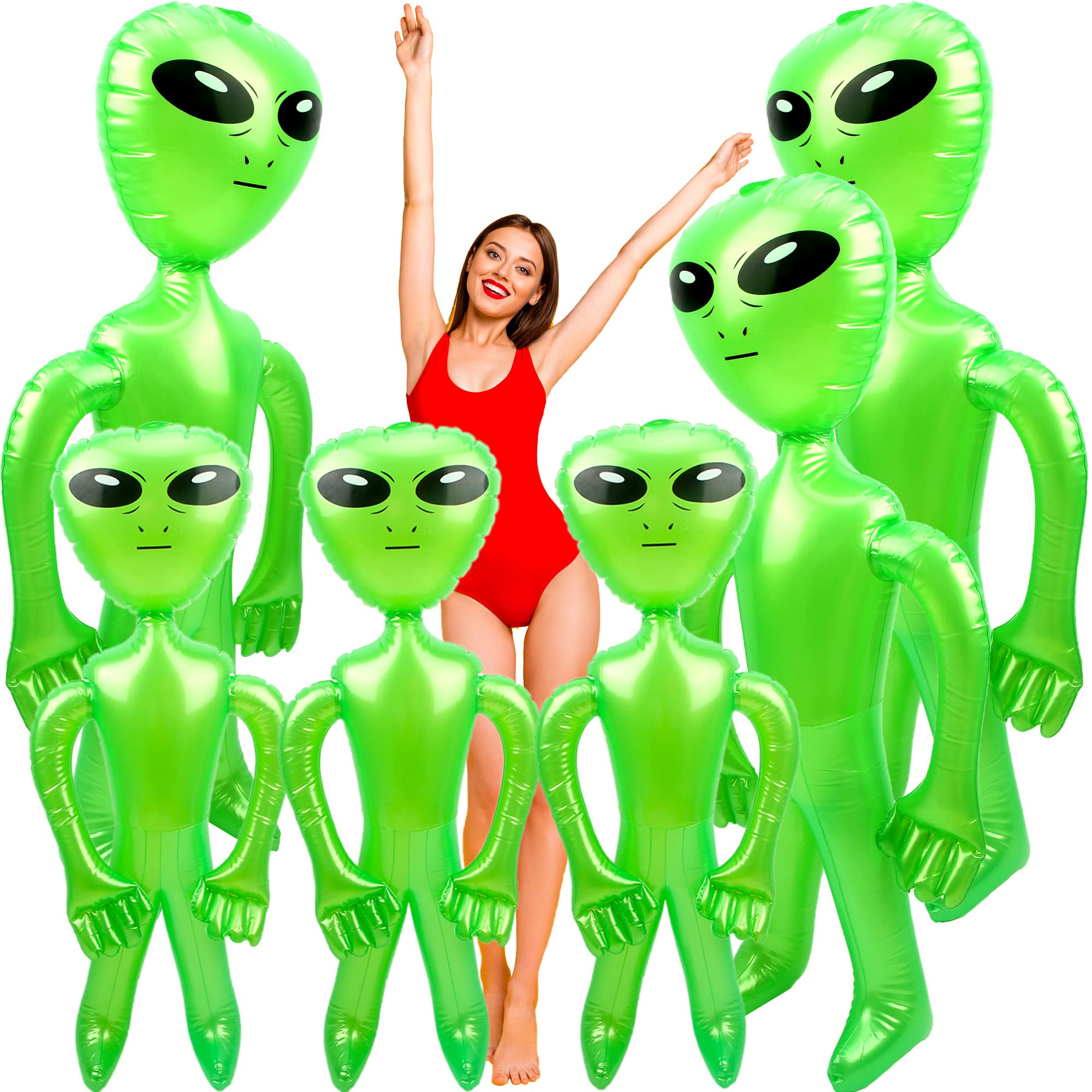 Amazon.com: Trounistro 6 Pack 67 Inch 35 Inch Large Inflate Alien Jumbo ...