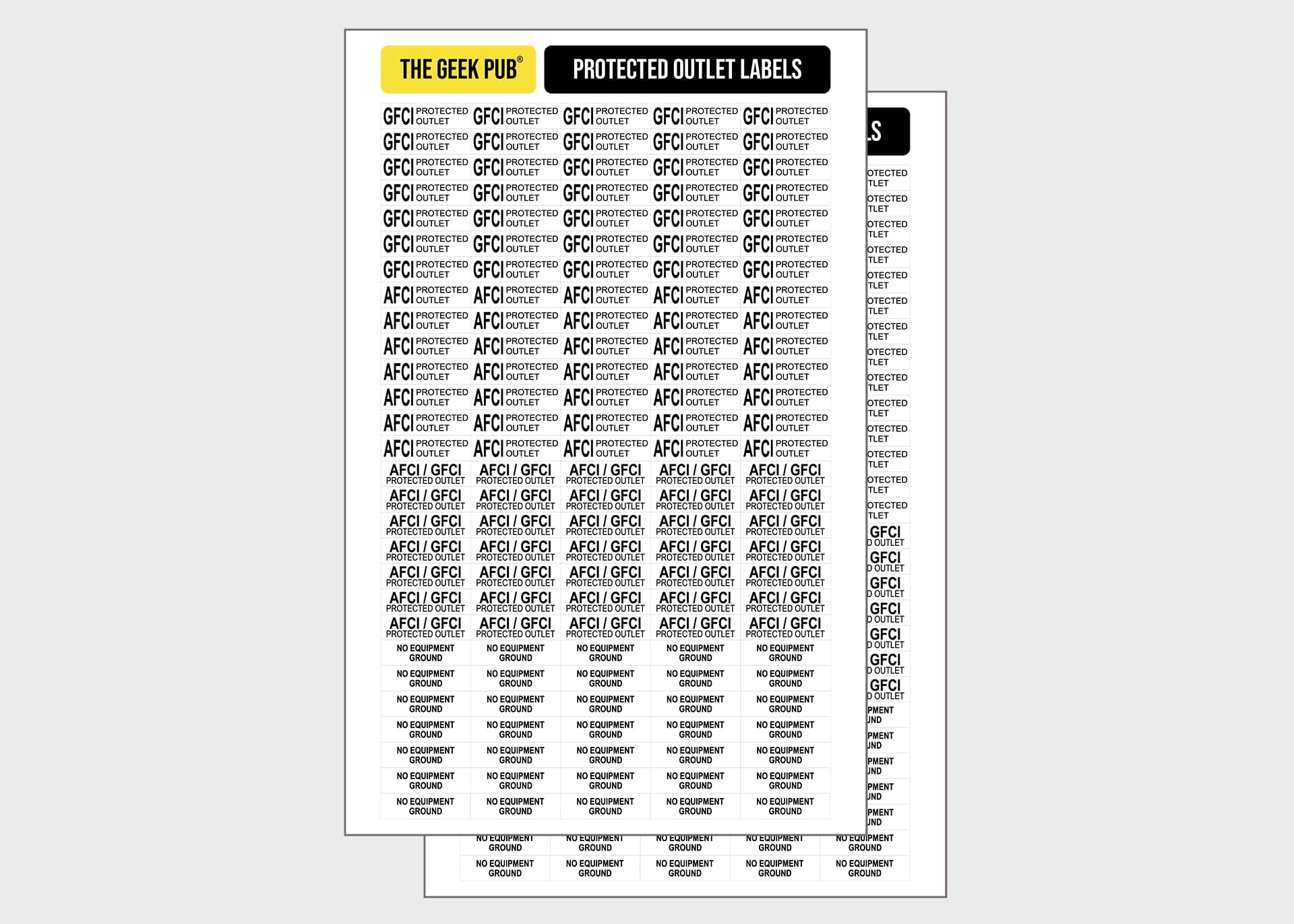 Amazon.com - NO Equipment Ground Small Sticker Decal (Set of 30) .25" x ...