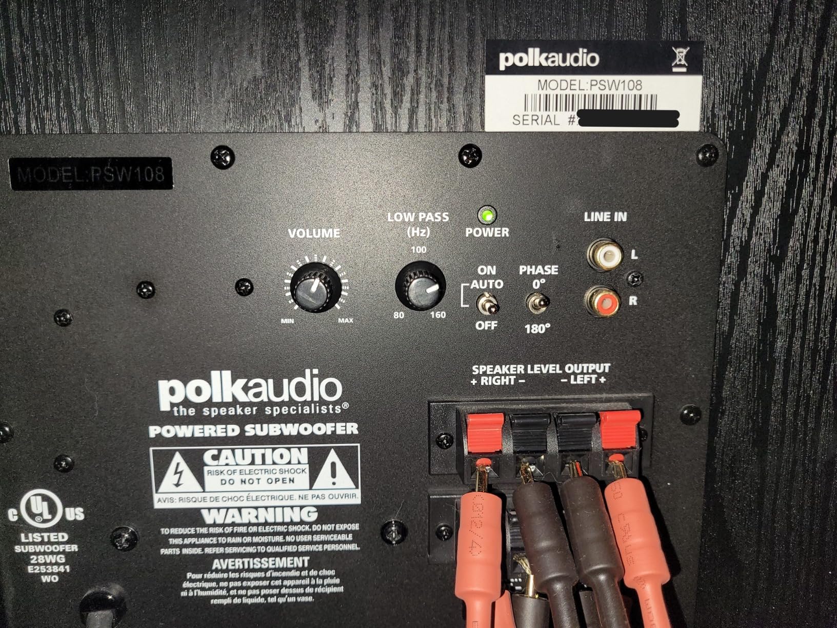 $32/mo - Finance Polk Audio PSW108 10" Powered Subwoofer | 100W Peak ...