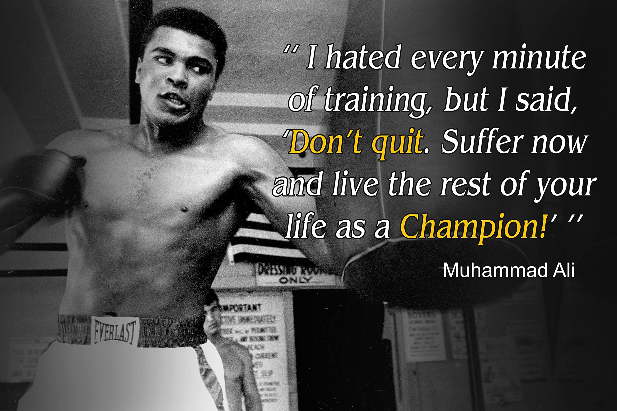 Amazon.com: Pyramid America Muhammad Ali Gym Maxi Poster, Multi-Colour ...