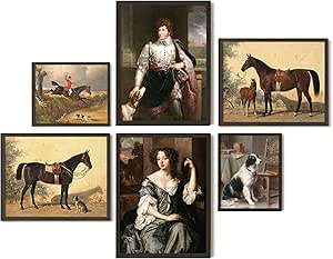 Amazon.com: EXCOOL CLUB Vintage Wall Art Prints - 12x16 Antique Wall Decor, Victorian Home Decor ...