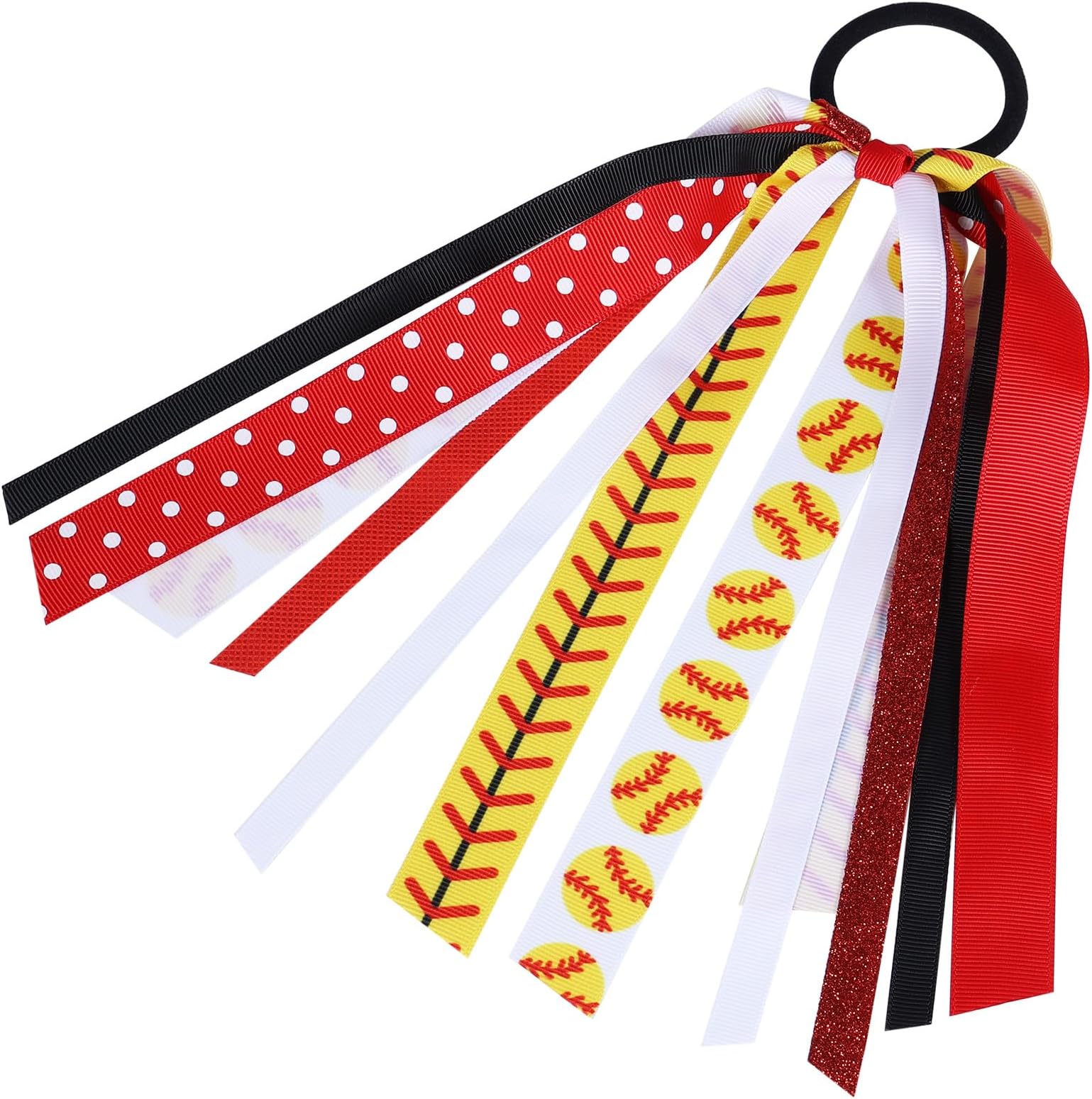 Amazon.com : 12 Pcs Softball Hair Ties Softball Scrunchies Softball ...