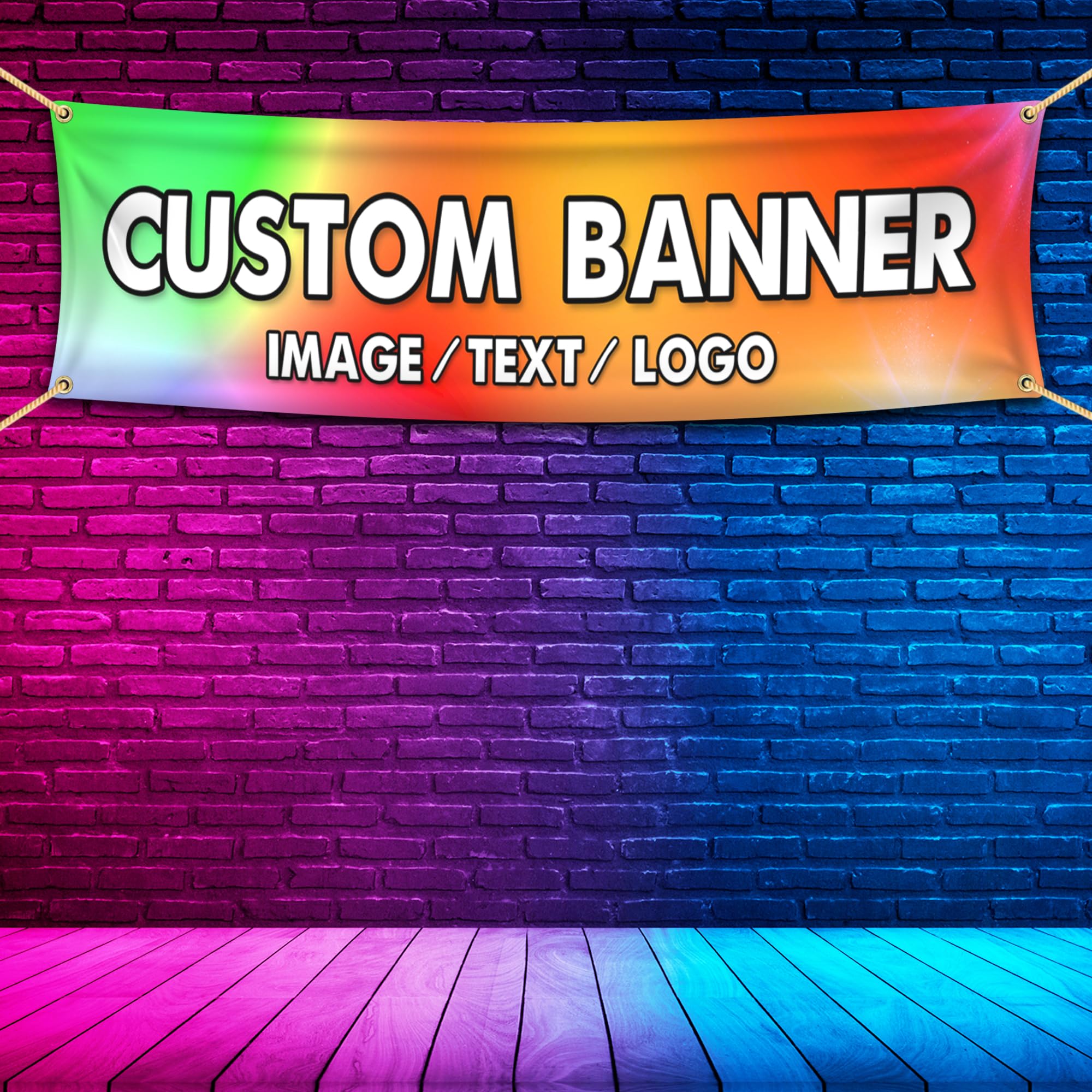 Amazon.com: Custom Banners and Signs Outdoor/Indoor Customized Photo ...